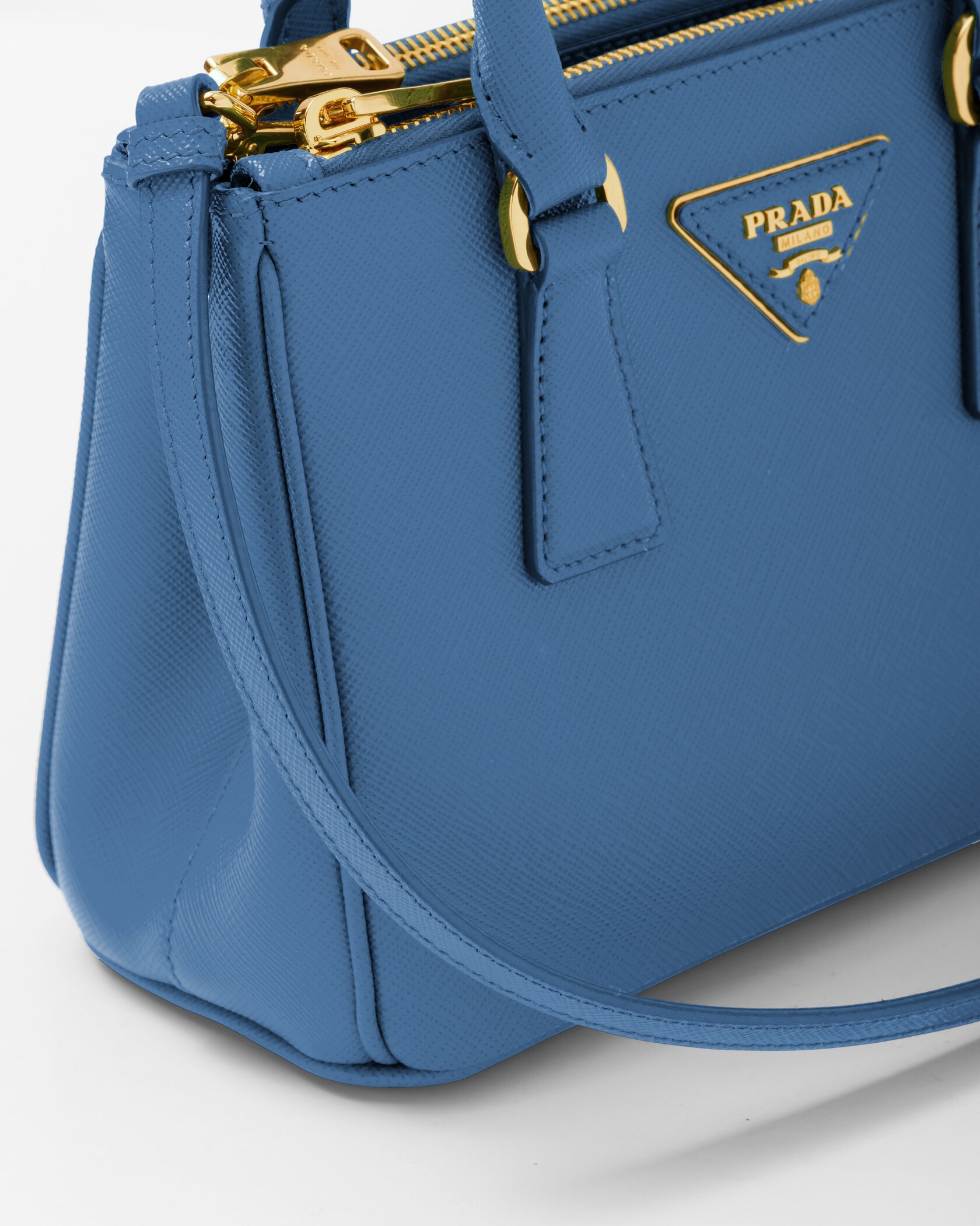 Light Blue Prada Galleria Saffiano Leather Mini-bag | PRADA