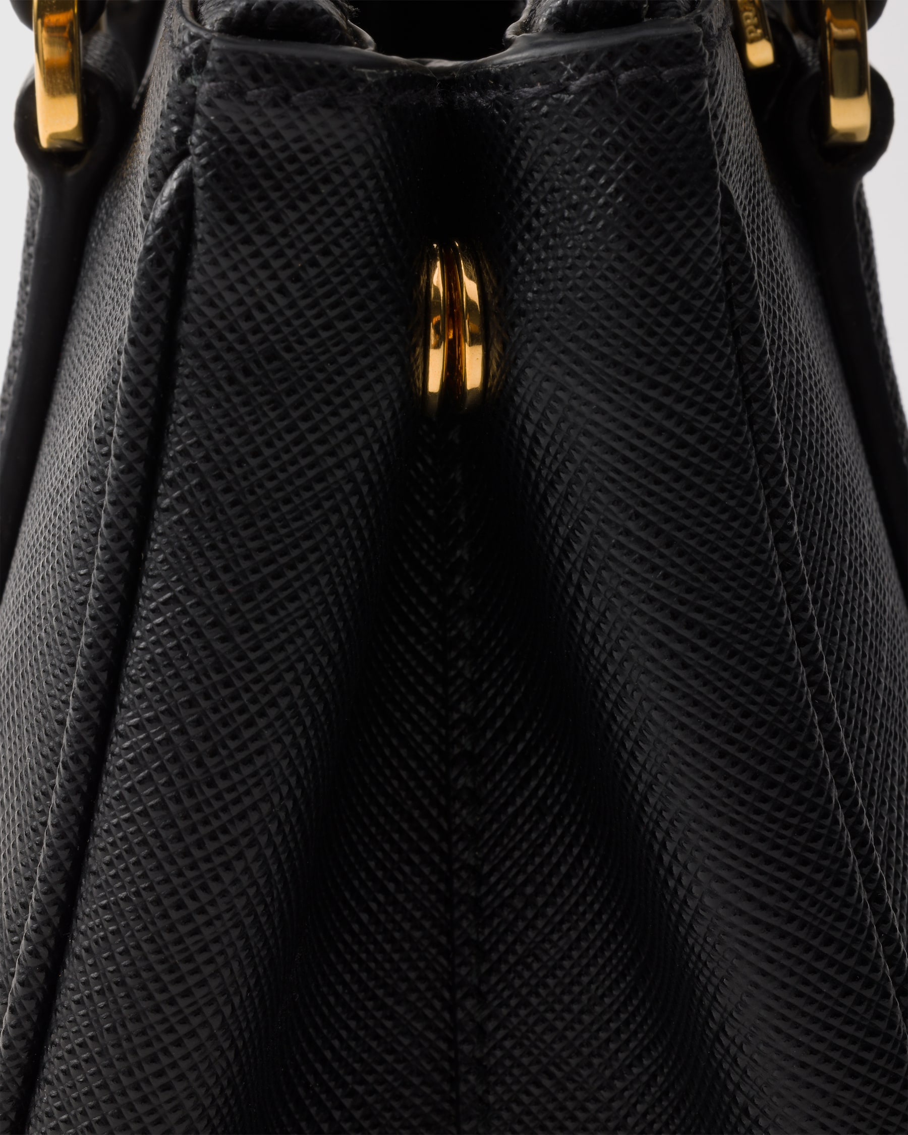 Black Prada Galleria Saffiano Leather Micro Bag | PRADA