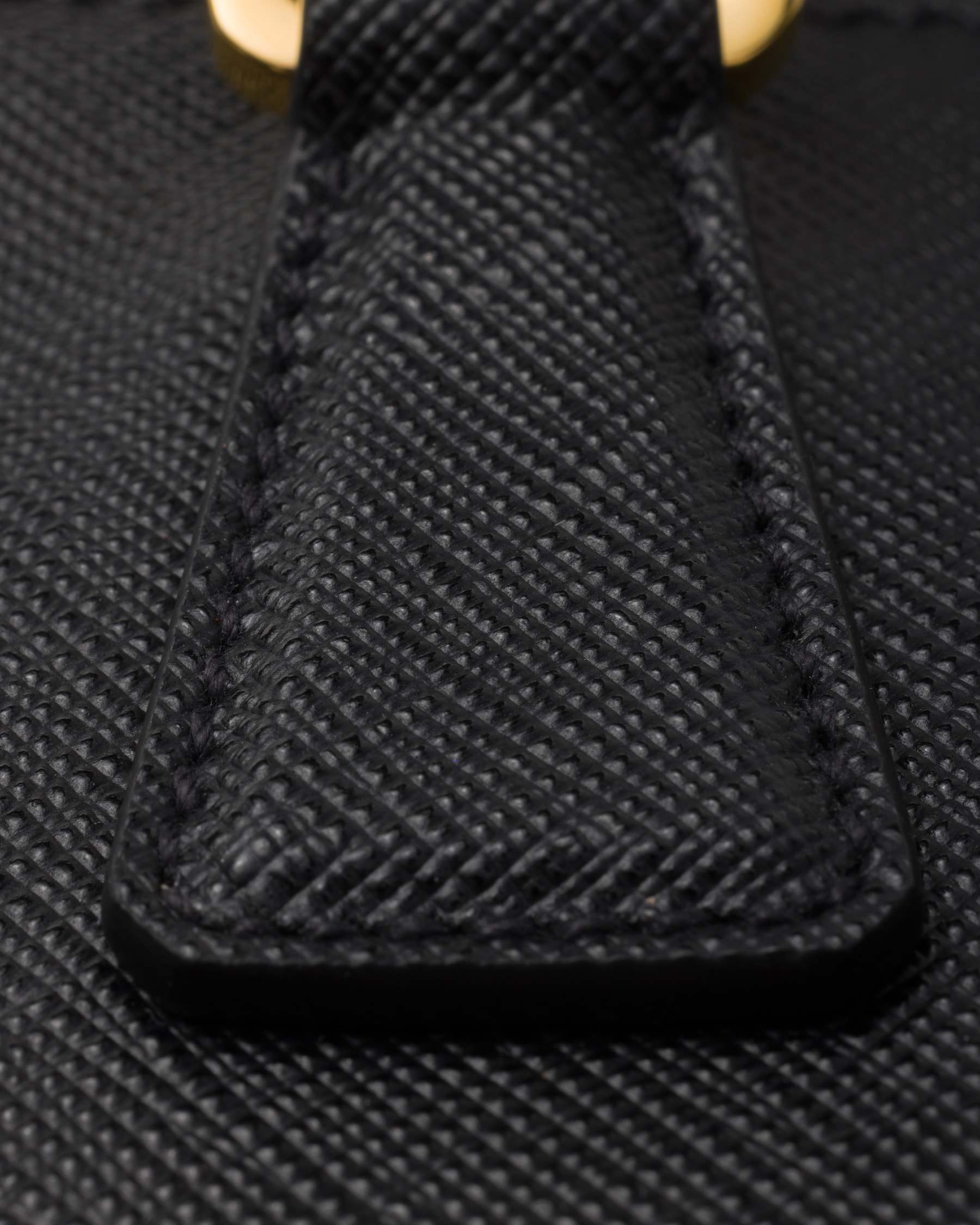 Black Prada Galleria Saffiano Leather Micro Bag | PRADA