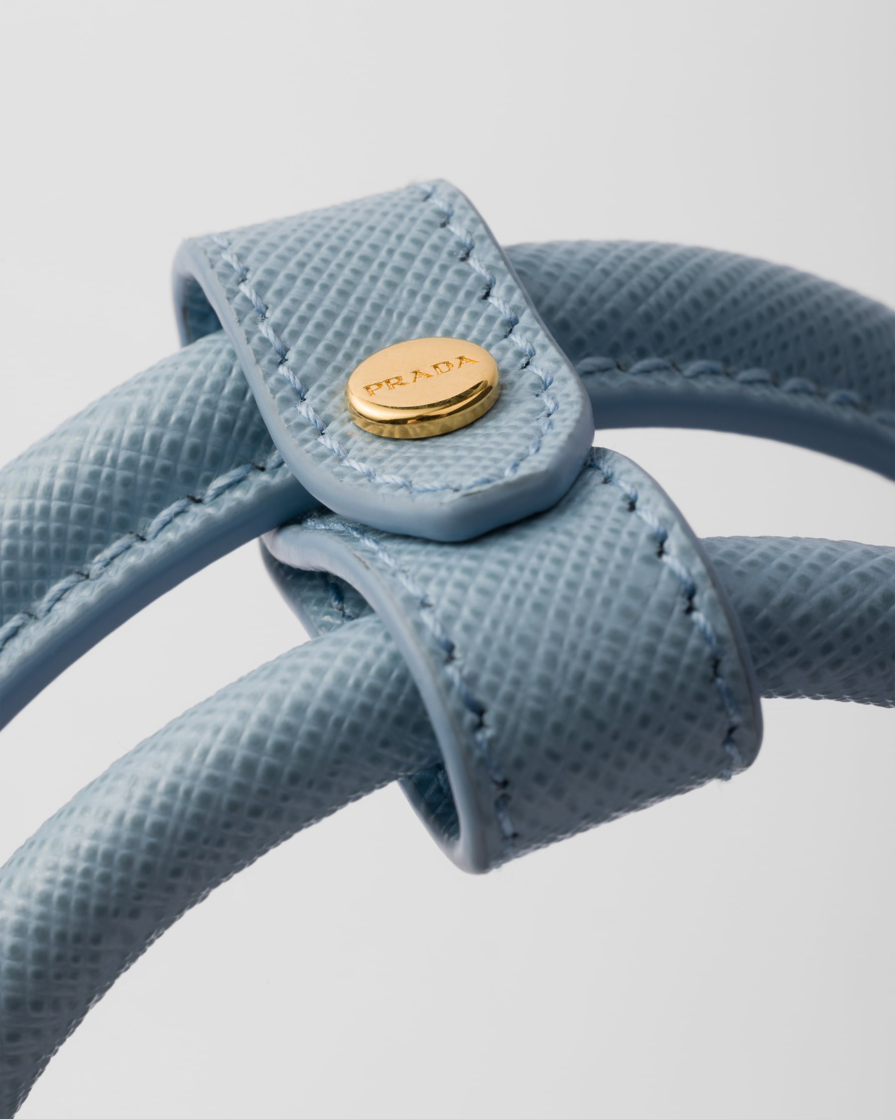 Light Blue Prada Galleria Saffiano Leather Micro Bag | PRADA