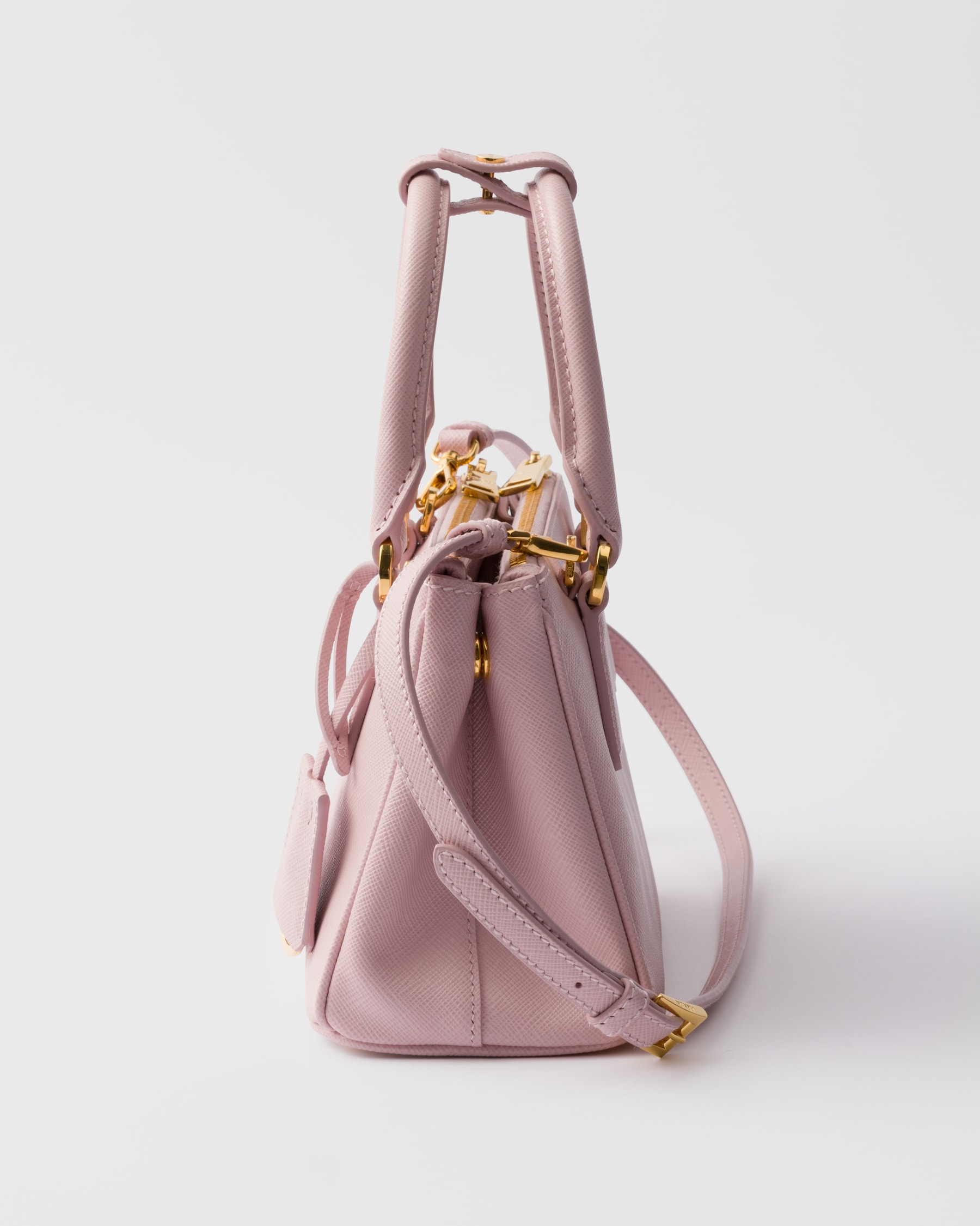 Alabaster Pink Prada Galleria Saffiano Leather Micro Bag | PRADA
