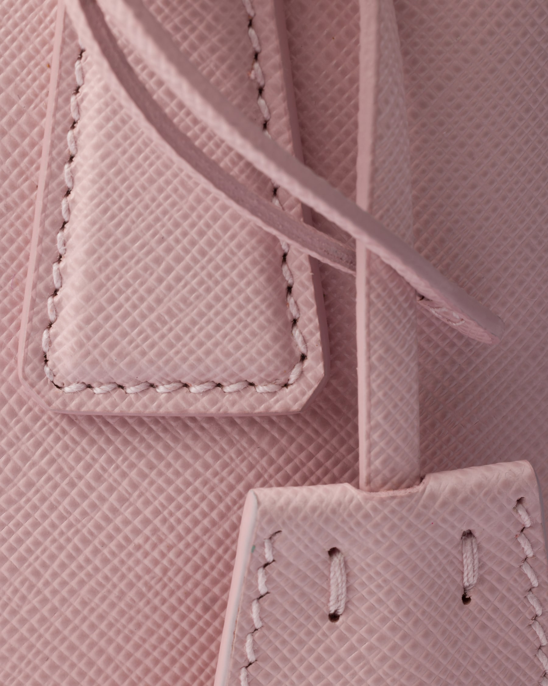 Alabaster Pink Prada Galleria Saffiano Leather Micro Bag | PRADA