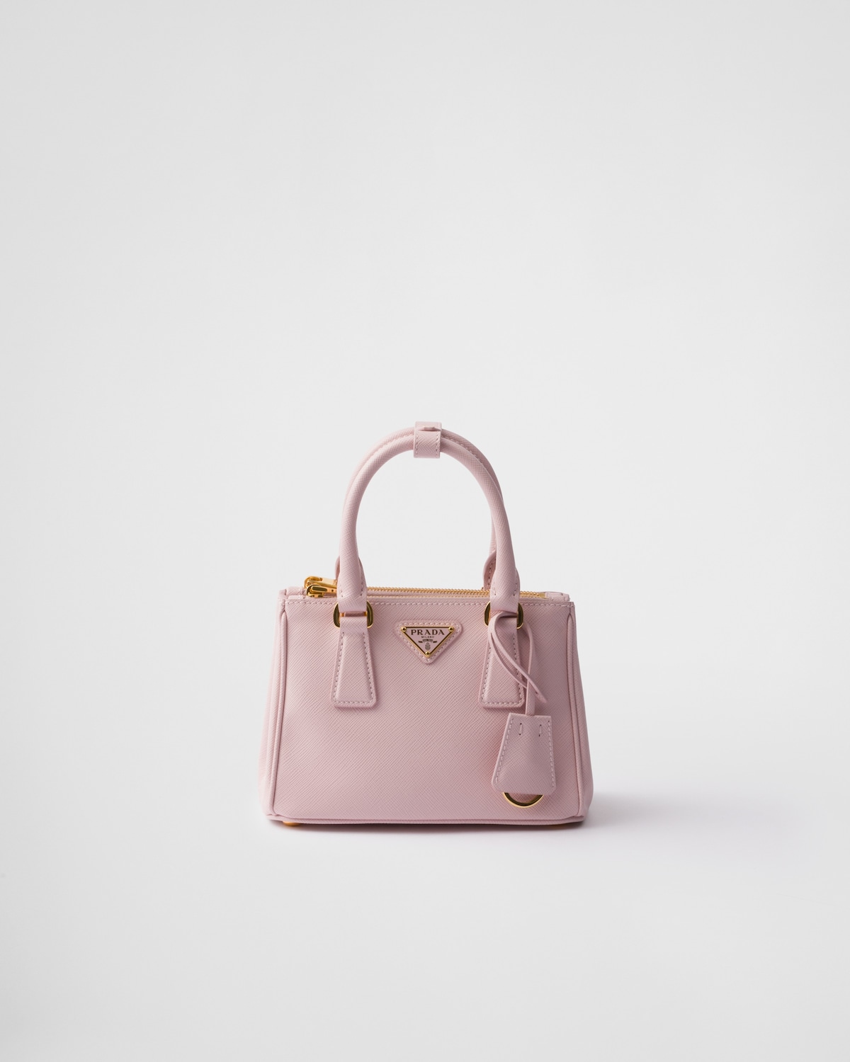 Alabaster Pink Prada Galleria Saffiano Leather Micro Bag | PRADA