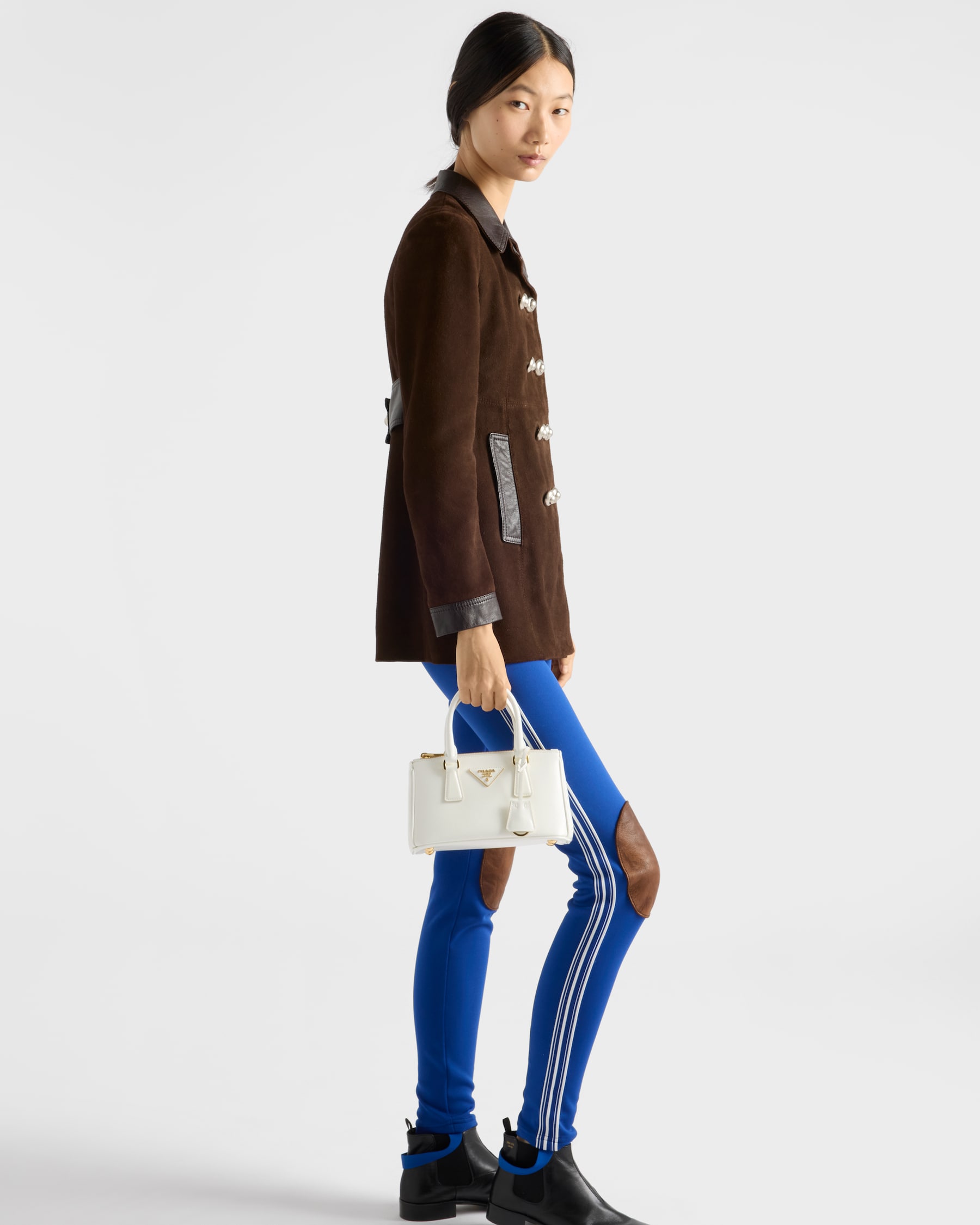 White Prada Galleria Patent Saffiano Leather Mini-bag | PRADA - United ...
