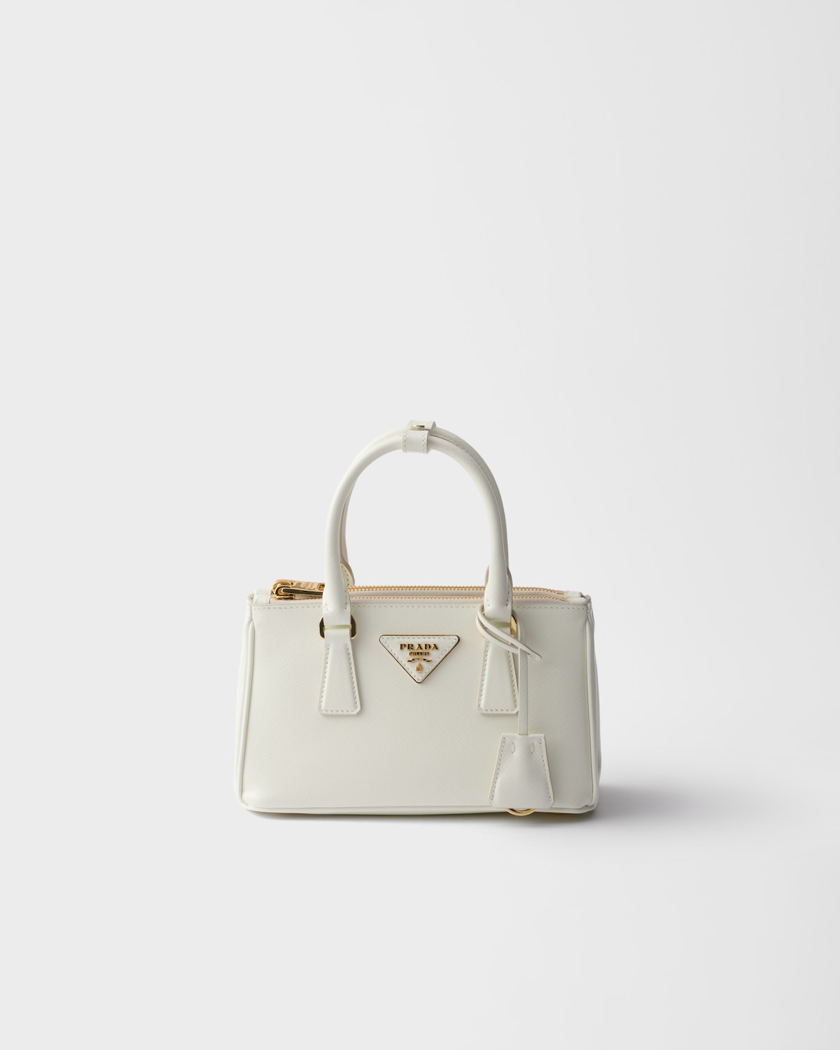 White Prada Galleria Patent Saffiano Leather Mini-bag | PRADA - United ...