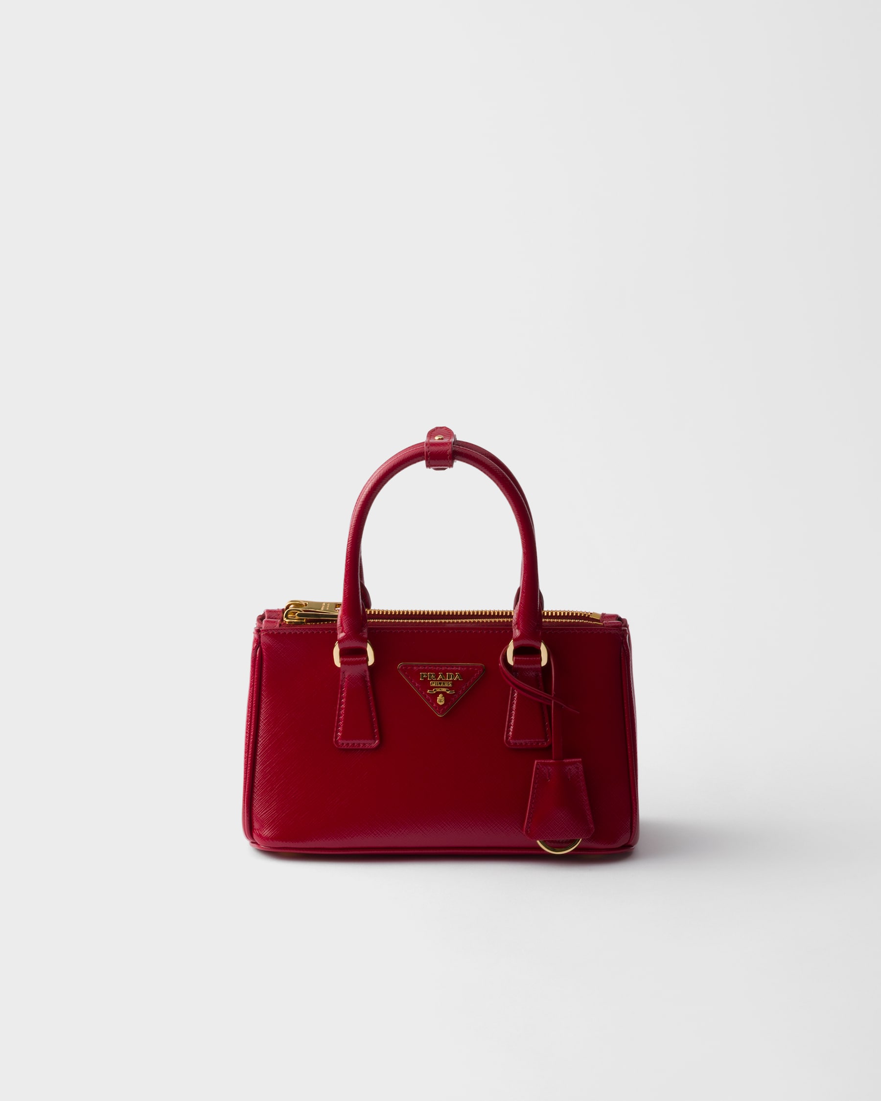 Cherry Red Prada Galleria Patent Saffiano Leather Mini-bag | PRADA