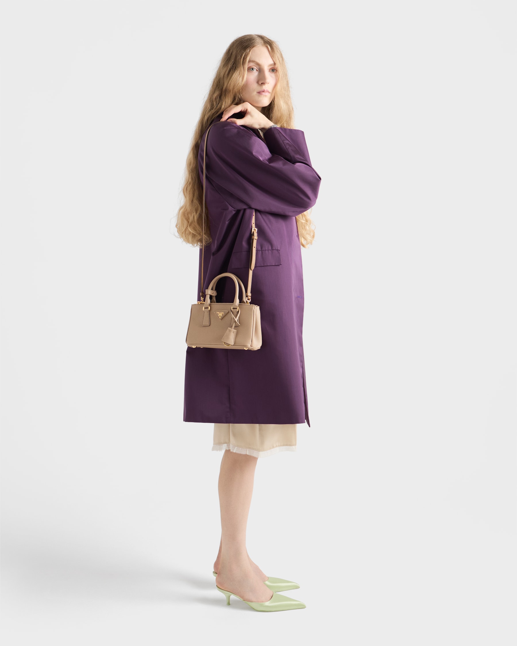 Cameo Prada Galleria Mini Saffiano Leather Bag | PRADA - United States