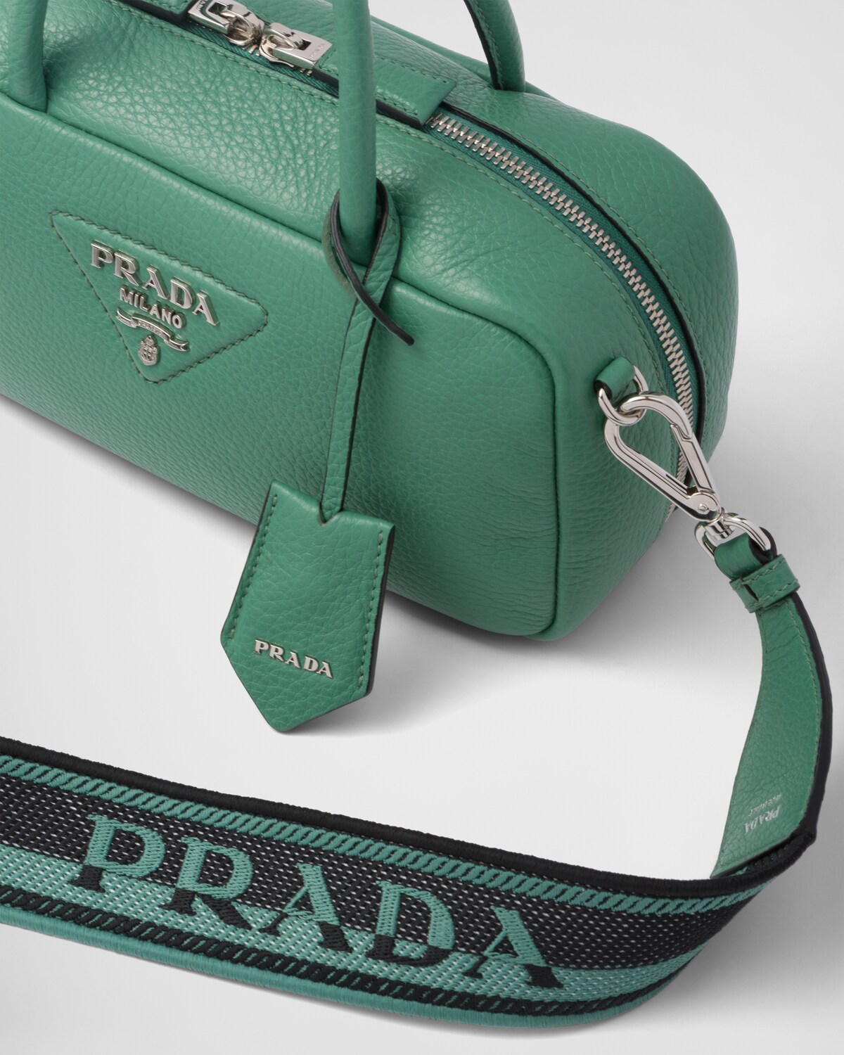 Sage Leather Top-handle Bag | PRADA