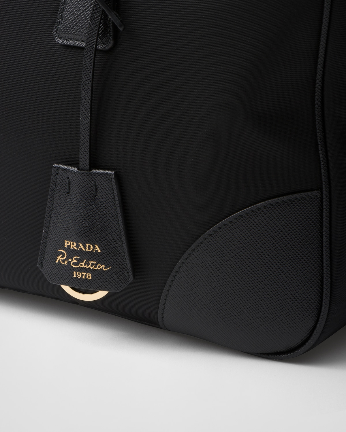 Black Prada Re-edition 1978 Large Re-nylon And Saffiano Leather Two ...