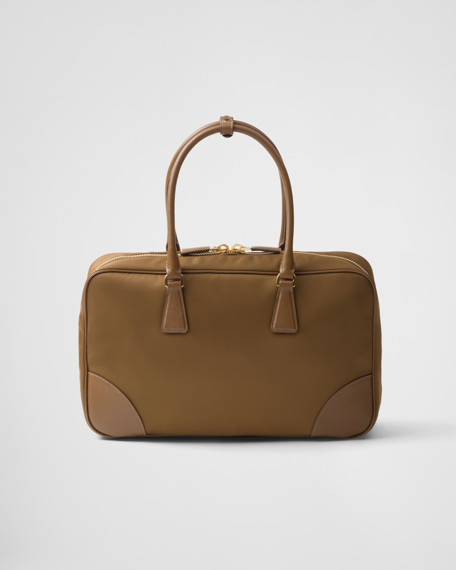 Cork Beige Prada Re-edition 1978 Large Re-nylon And Saffiano Leather ...