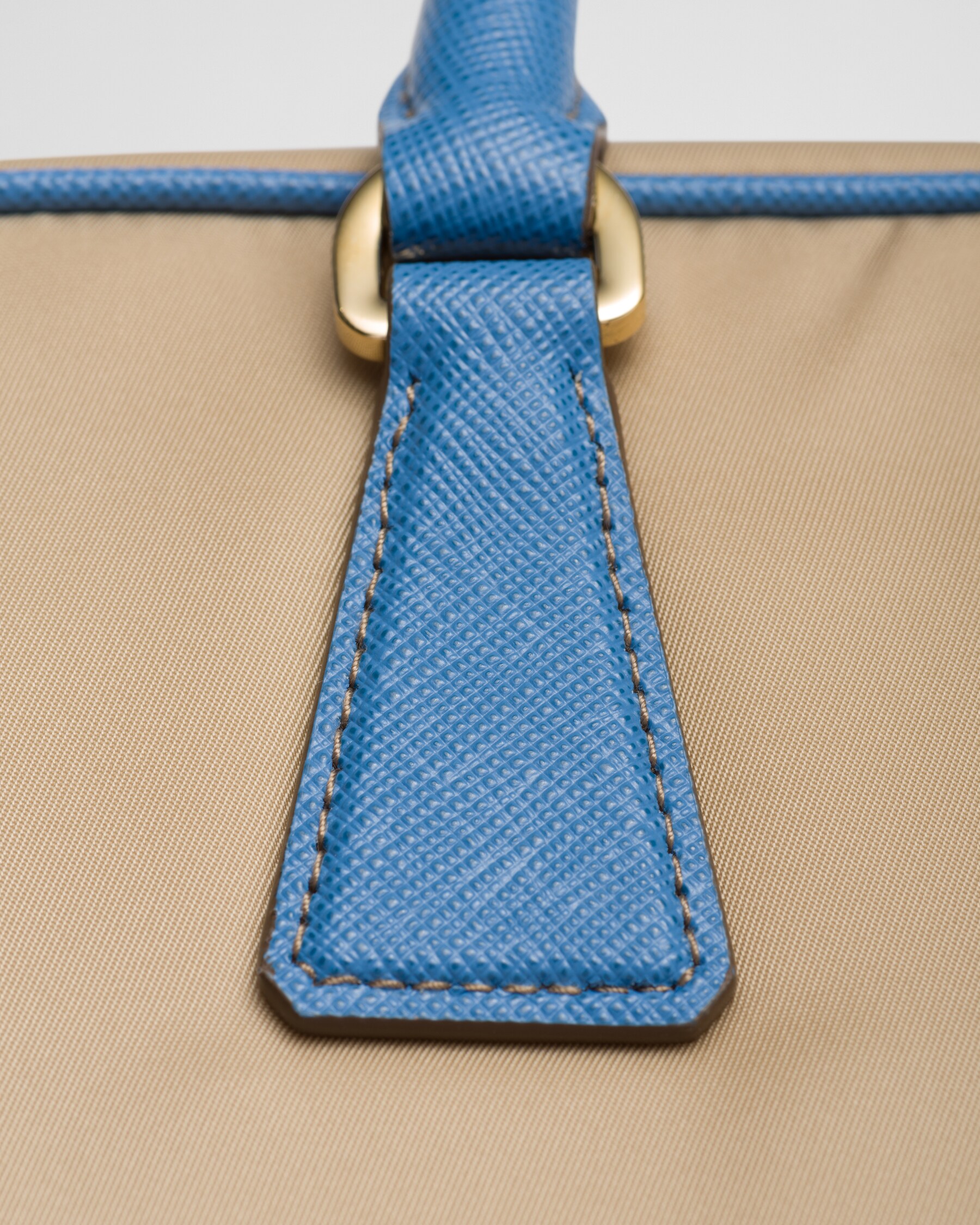 Camel/wave Prada Re-edition 1978 Medium Re-nylon And Saffiano Leather ...