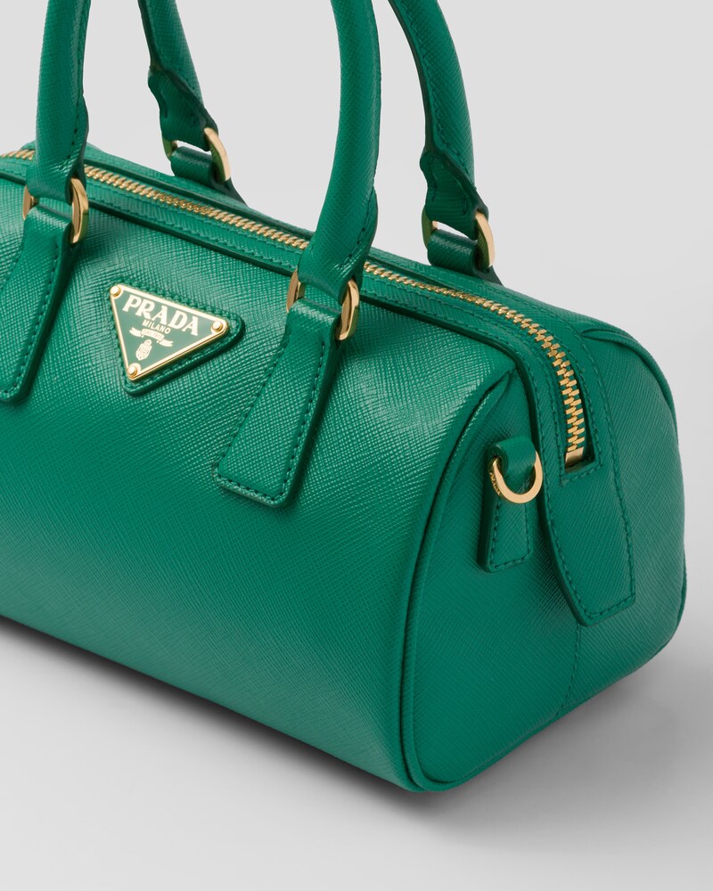 Mango Saffiano Leather Top-handle Bag | PRADA