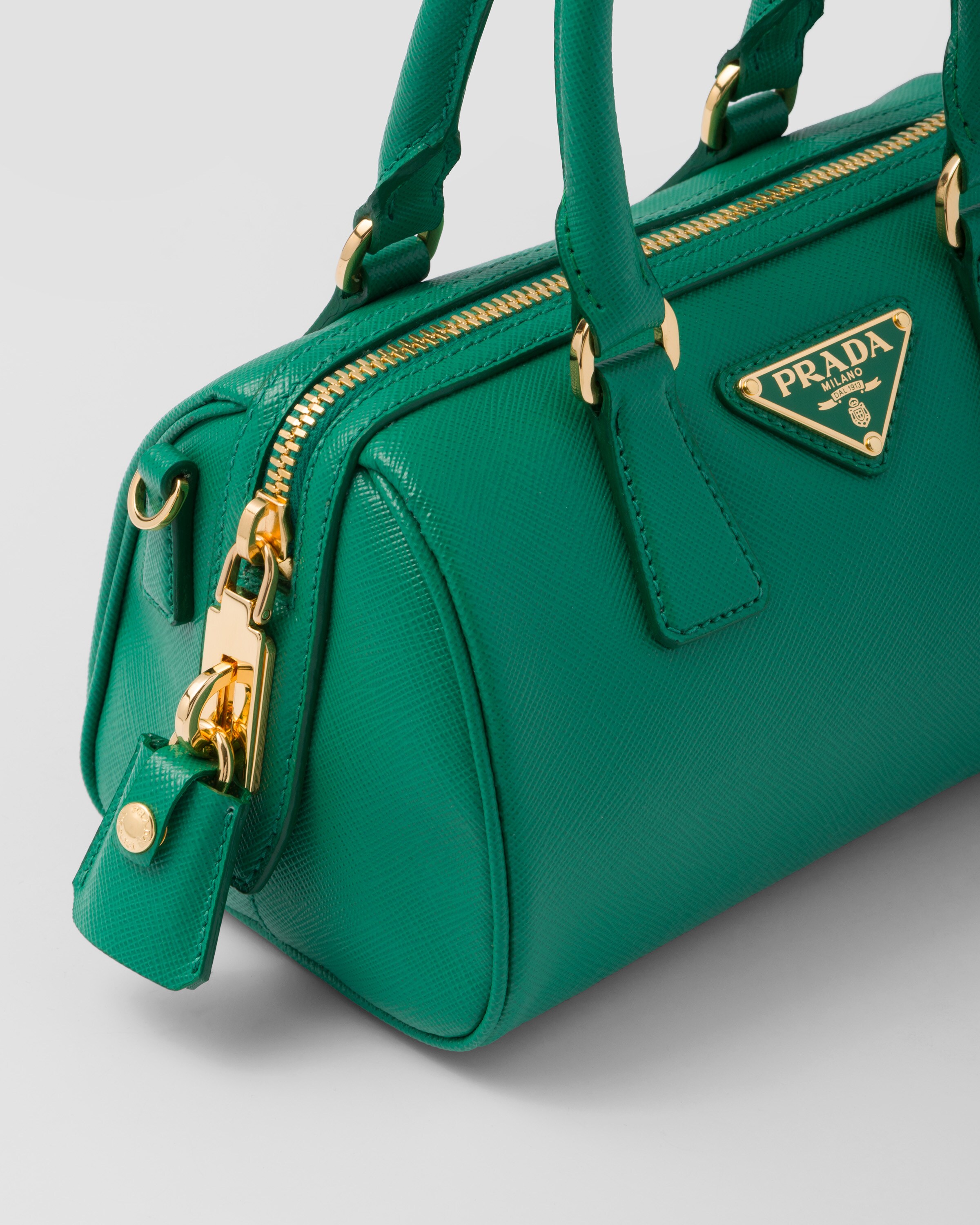 Mango Saffiano Leather Top-handle Bag | PRADA