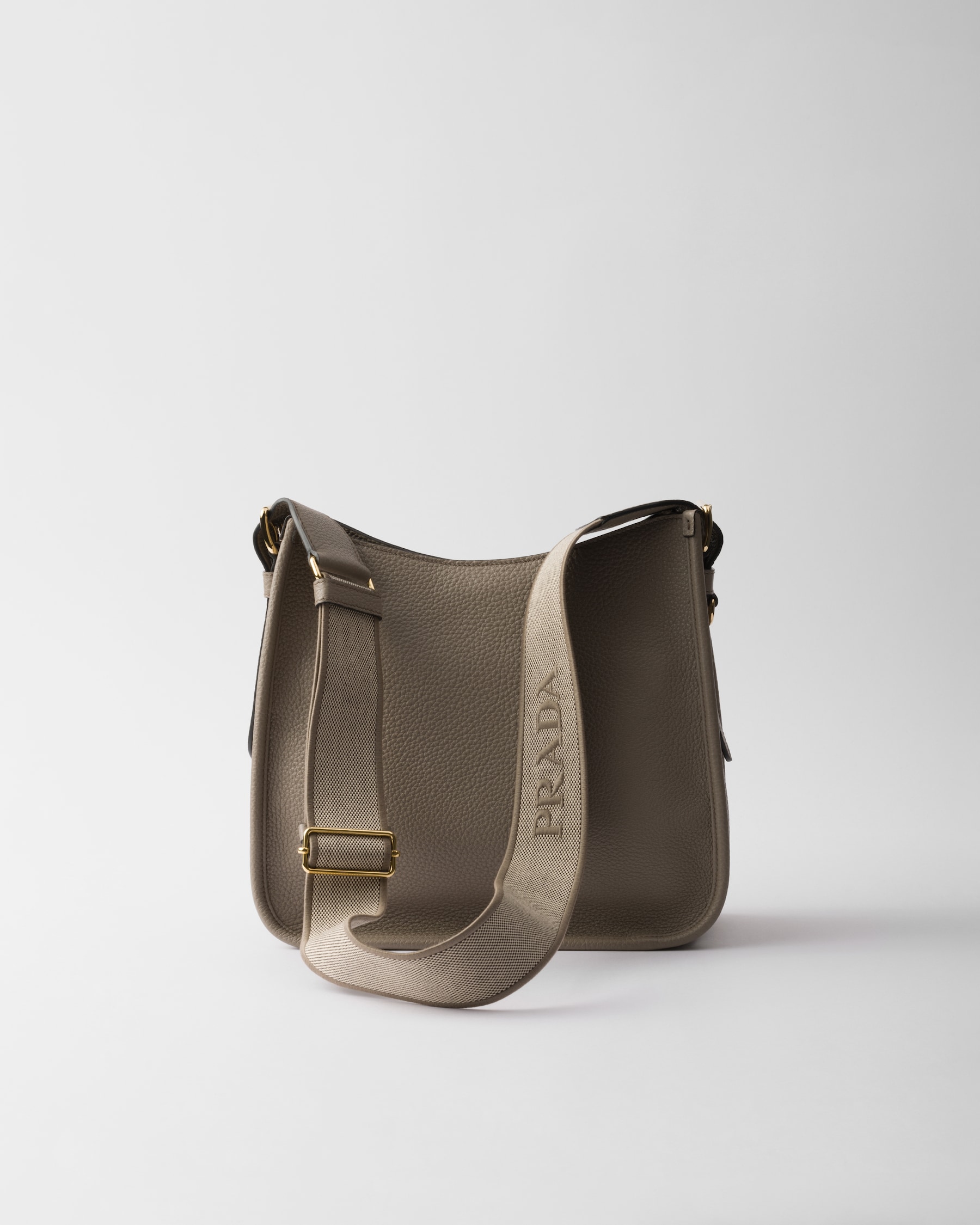 Clay Gray Medium Leather Bag | PRADA - United States