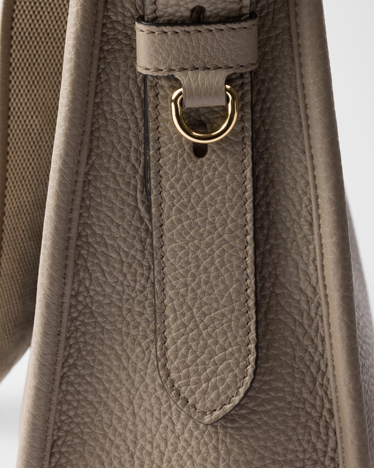 Clay Gray Medium Leather Bag | PRADA - United States