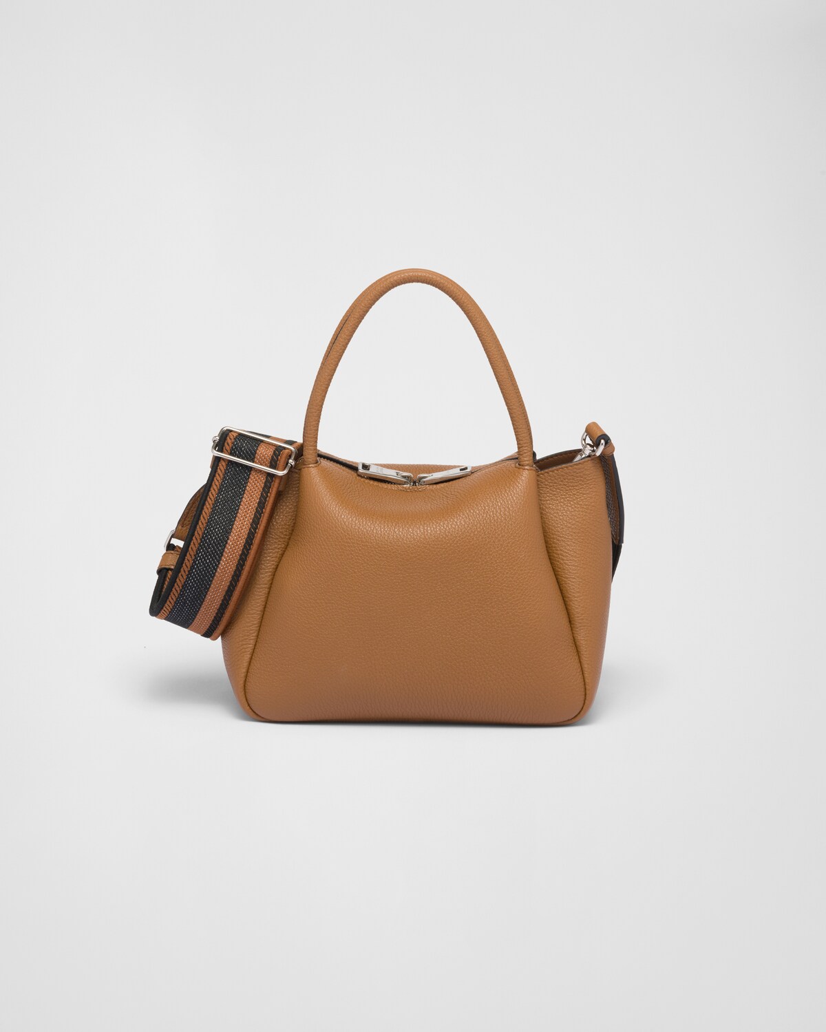 Caramel Small Leather Handbag | PRADA