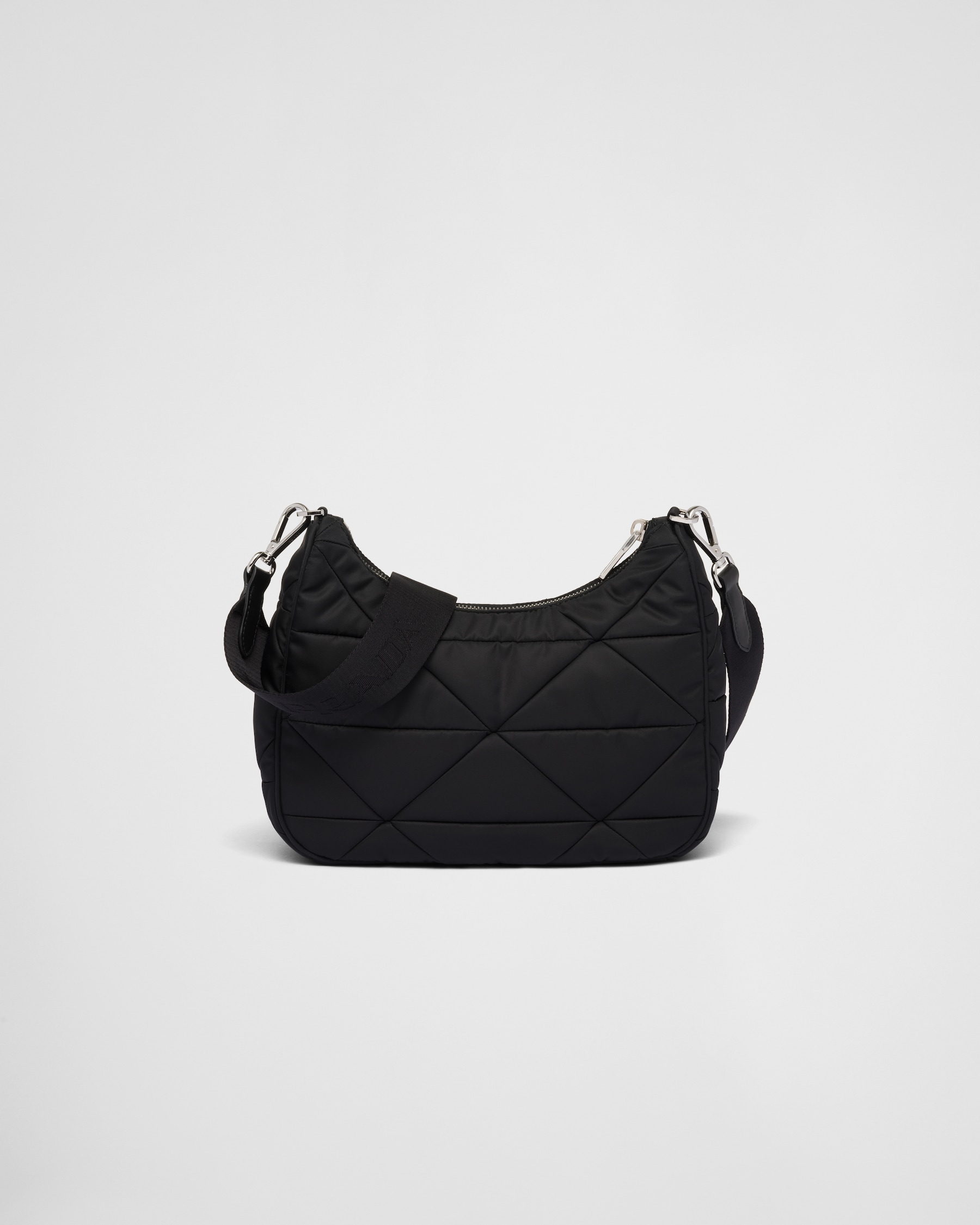 Black Padded Re-nylon Shoulder Bag | PRADA - United States