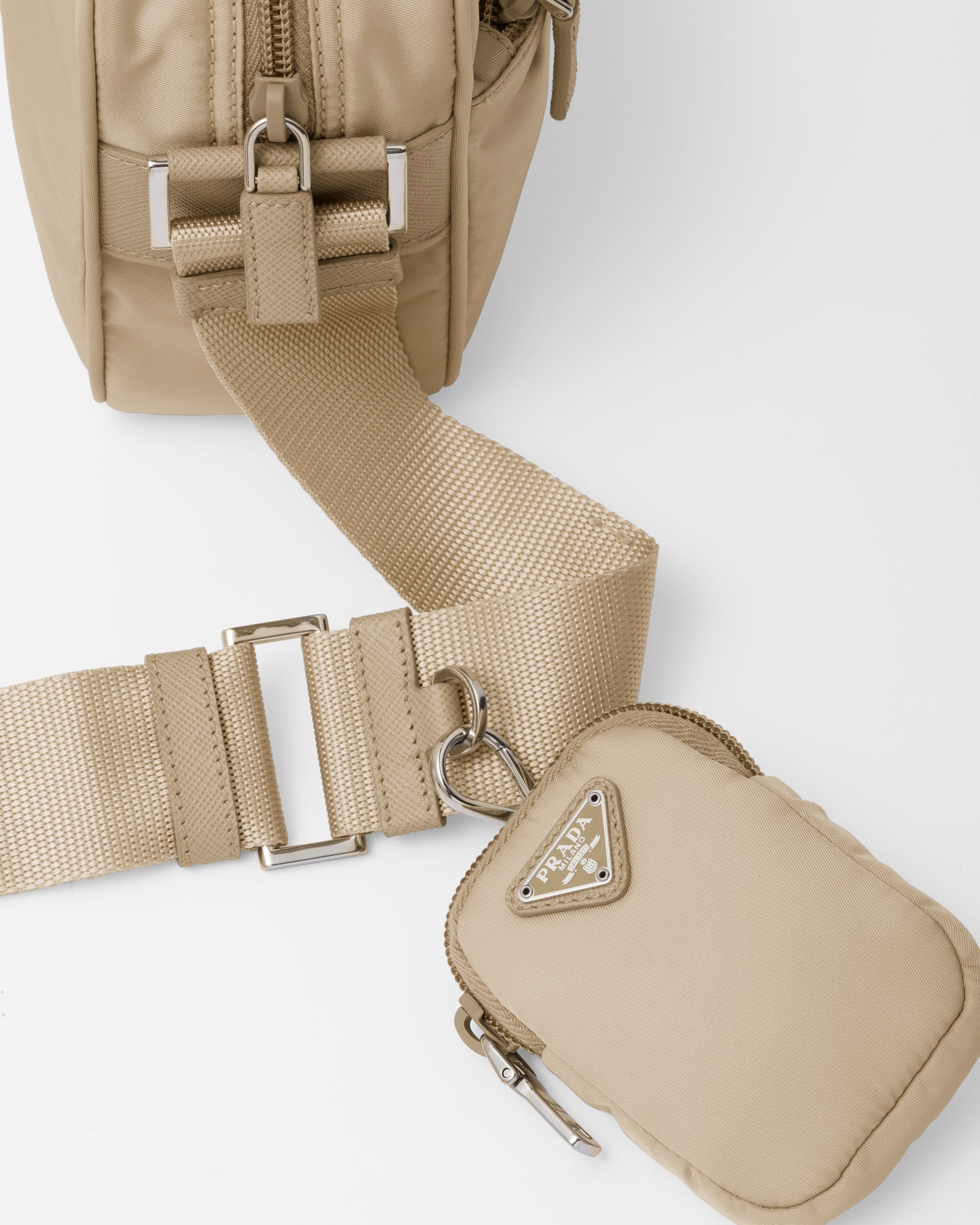 Desert Beige Re-nylon Shoulder Bag | PRADA
