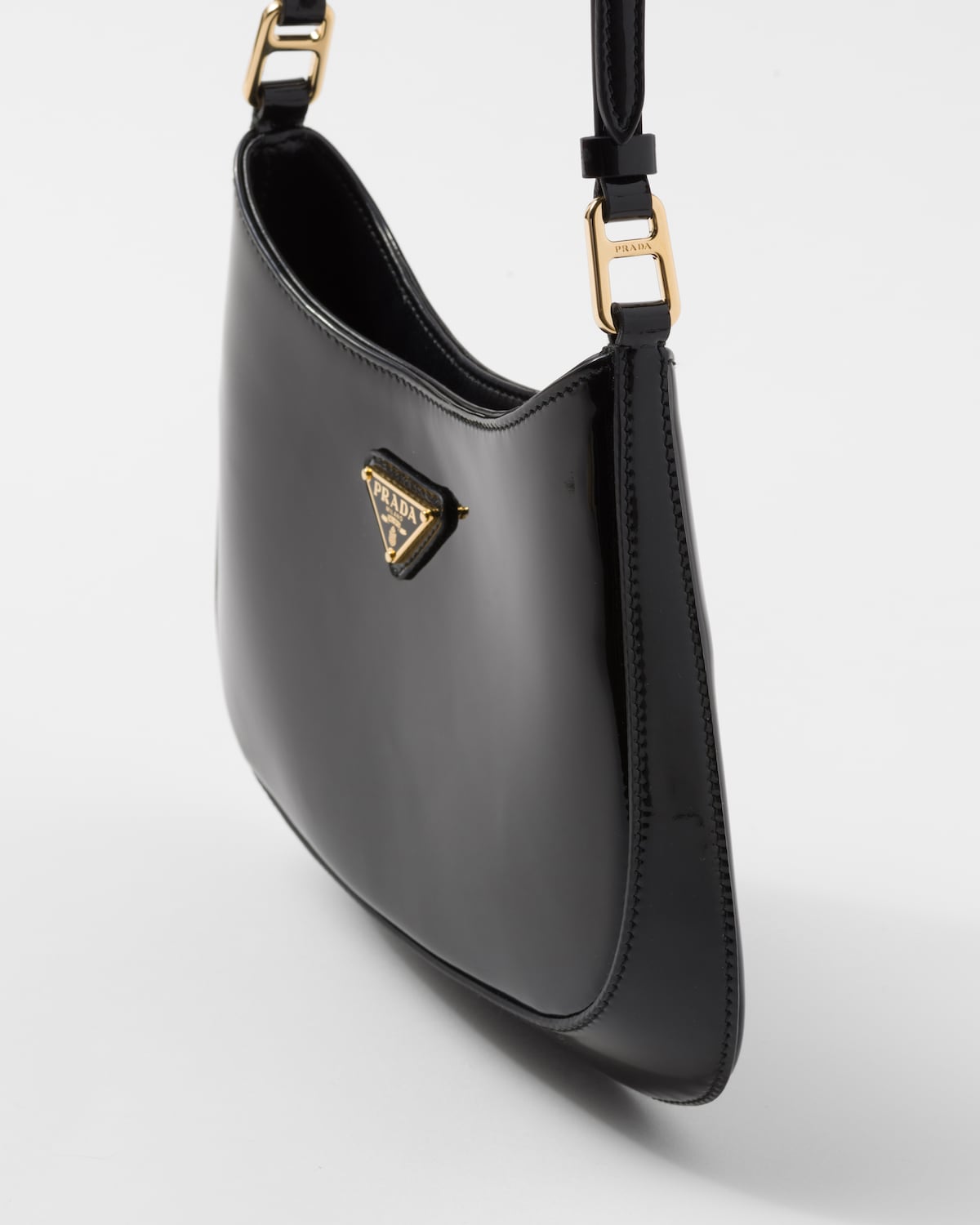Black Prada Cleo Patent Leather Bag | PRADA