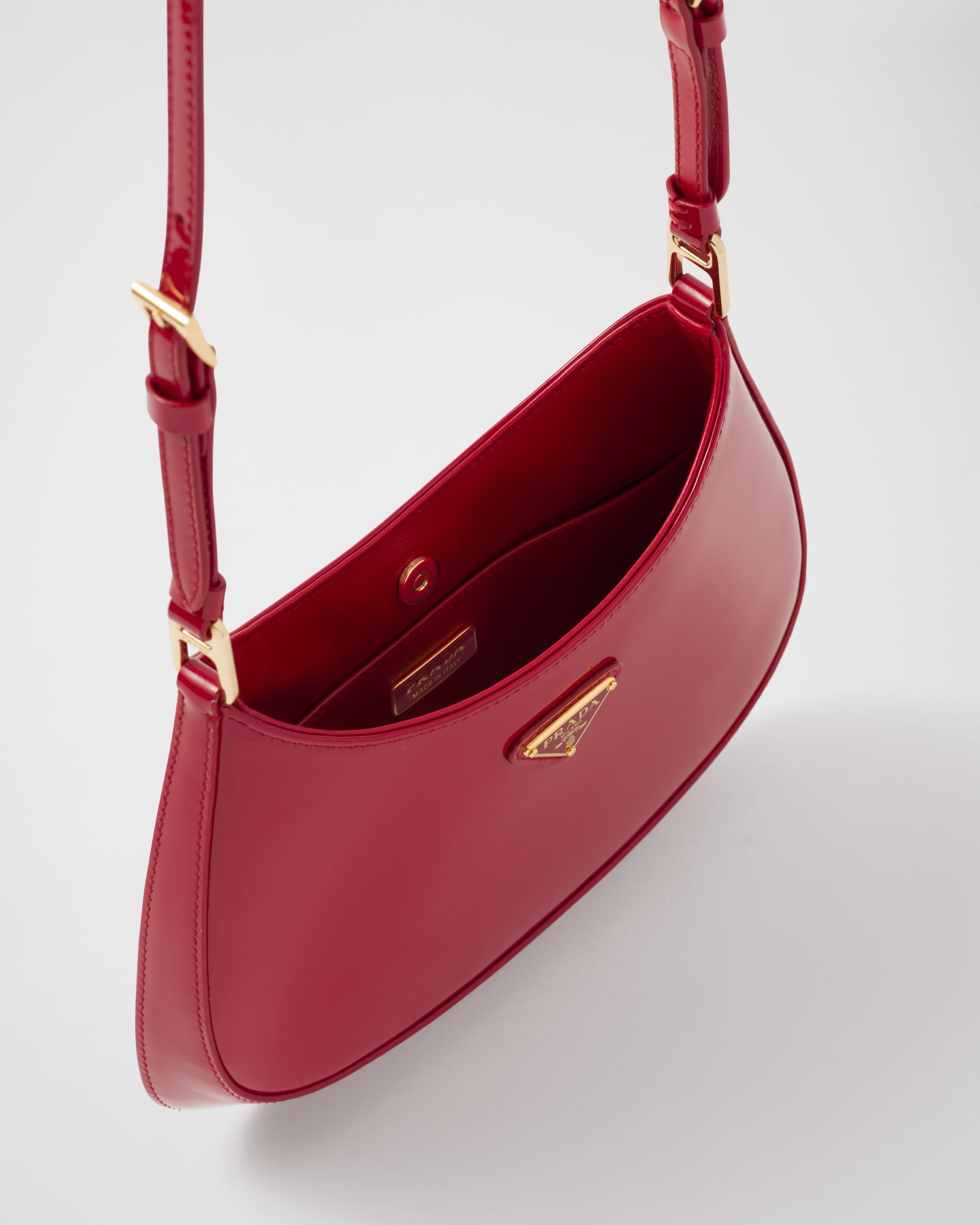 Cherry Red Prada Cleo Patent Leather Bag | PRADA