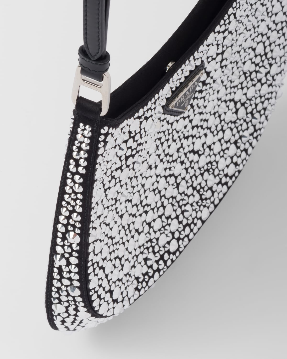 Borsa Prada Cleo In Raso Con Cristalli Metal | PRADA