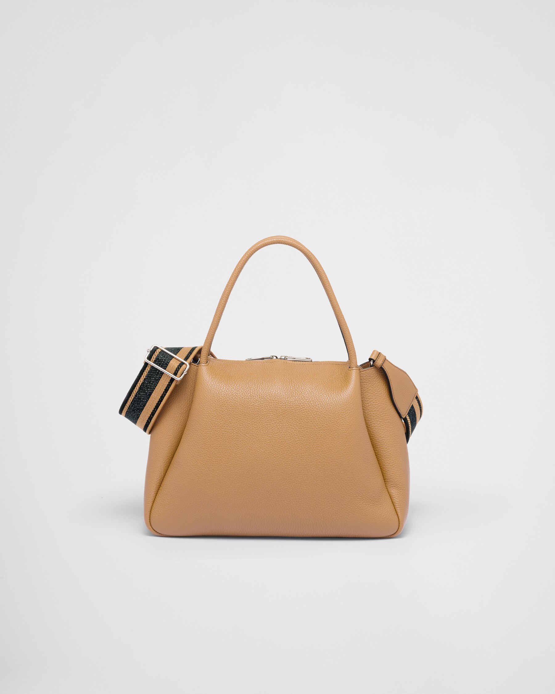 Caramel Medium Leather Handbag | PRADA