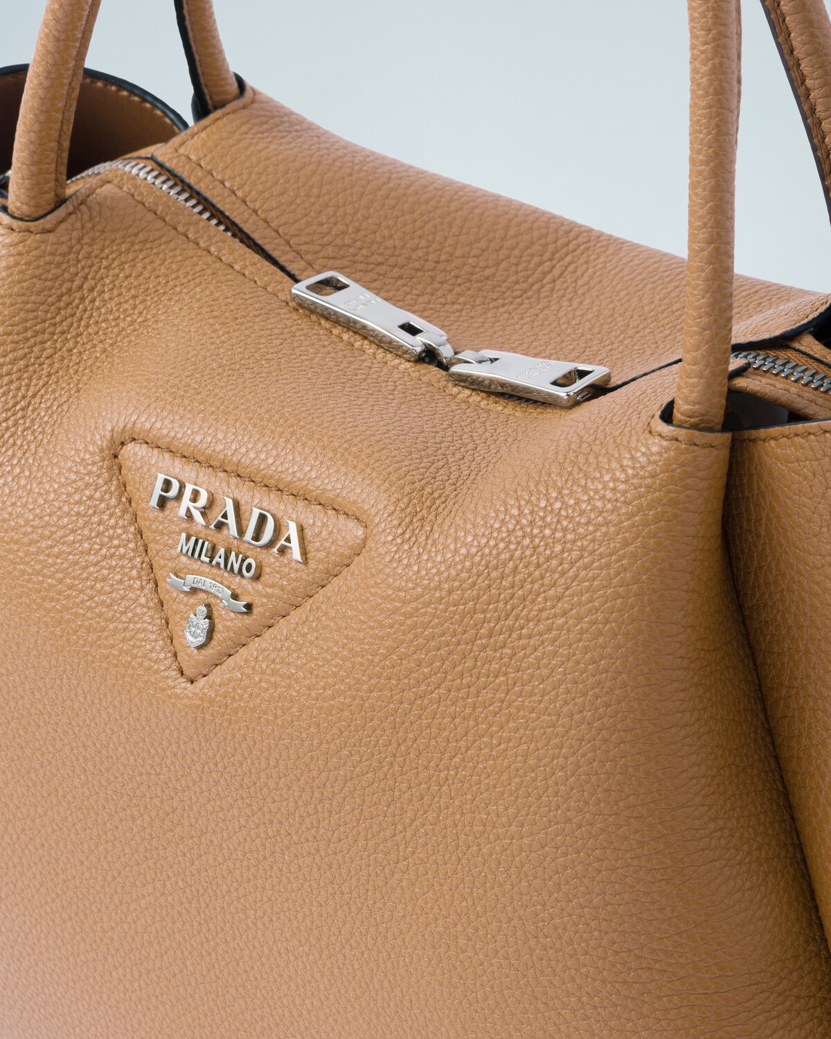 Caramel Medium Leather Handbag | PRADA