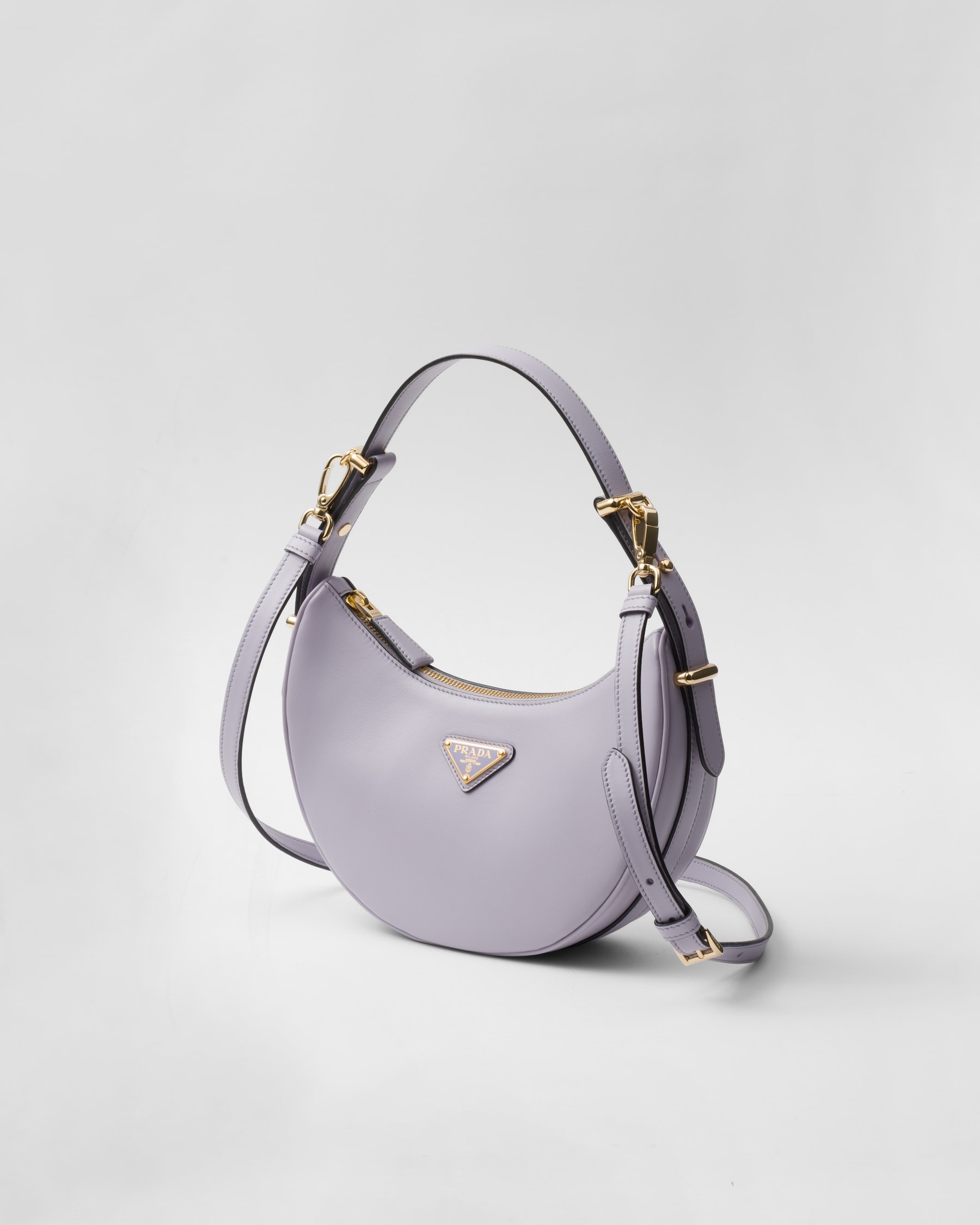 Wisteria Prada Arqué Small Leather Shoulder Bag | PRADA