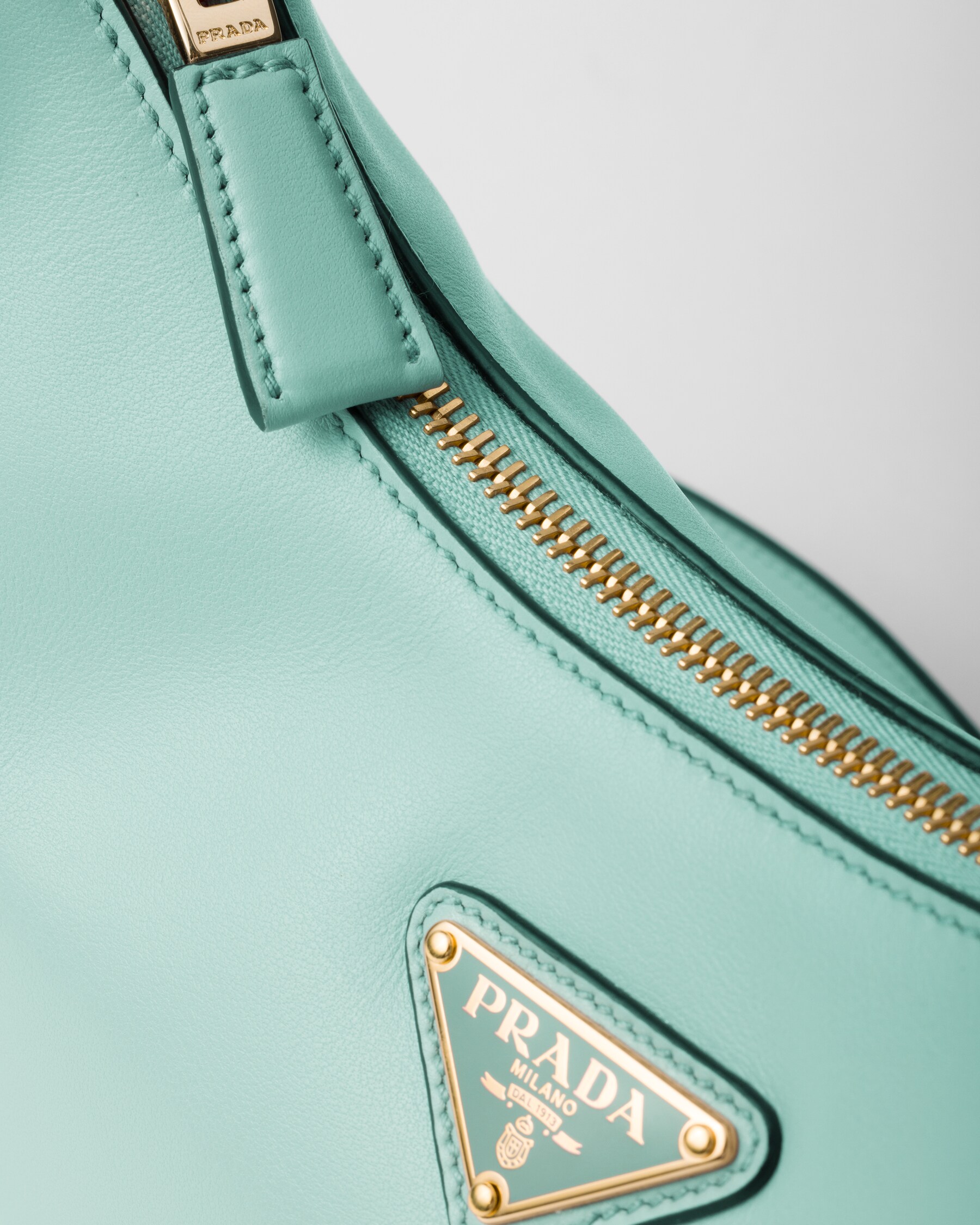 Jade Prada Arqué Leather Shoulder Bag | PRADA