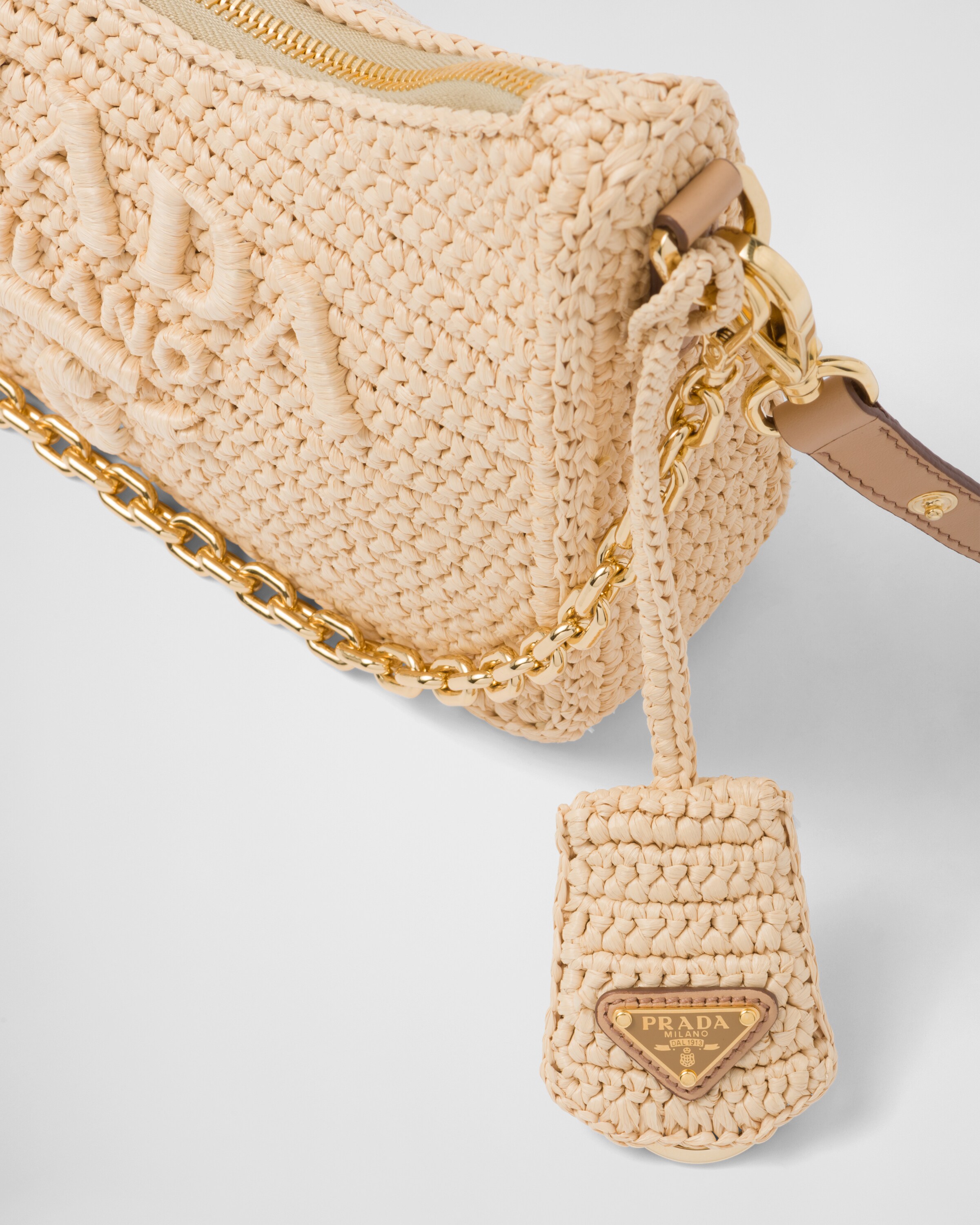 Natural Prada Re-edition crochet mini-bag | Prada