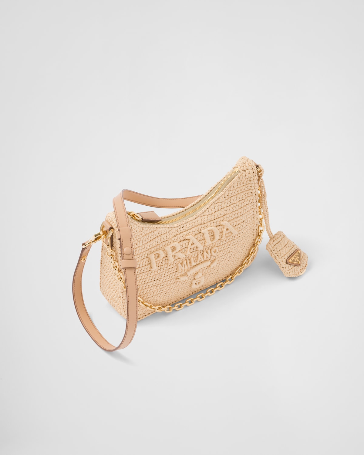 Natural Prada Re-edition Crochet Mini-bag | PRADA