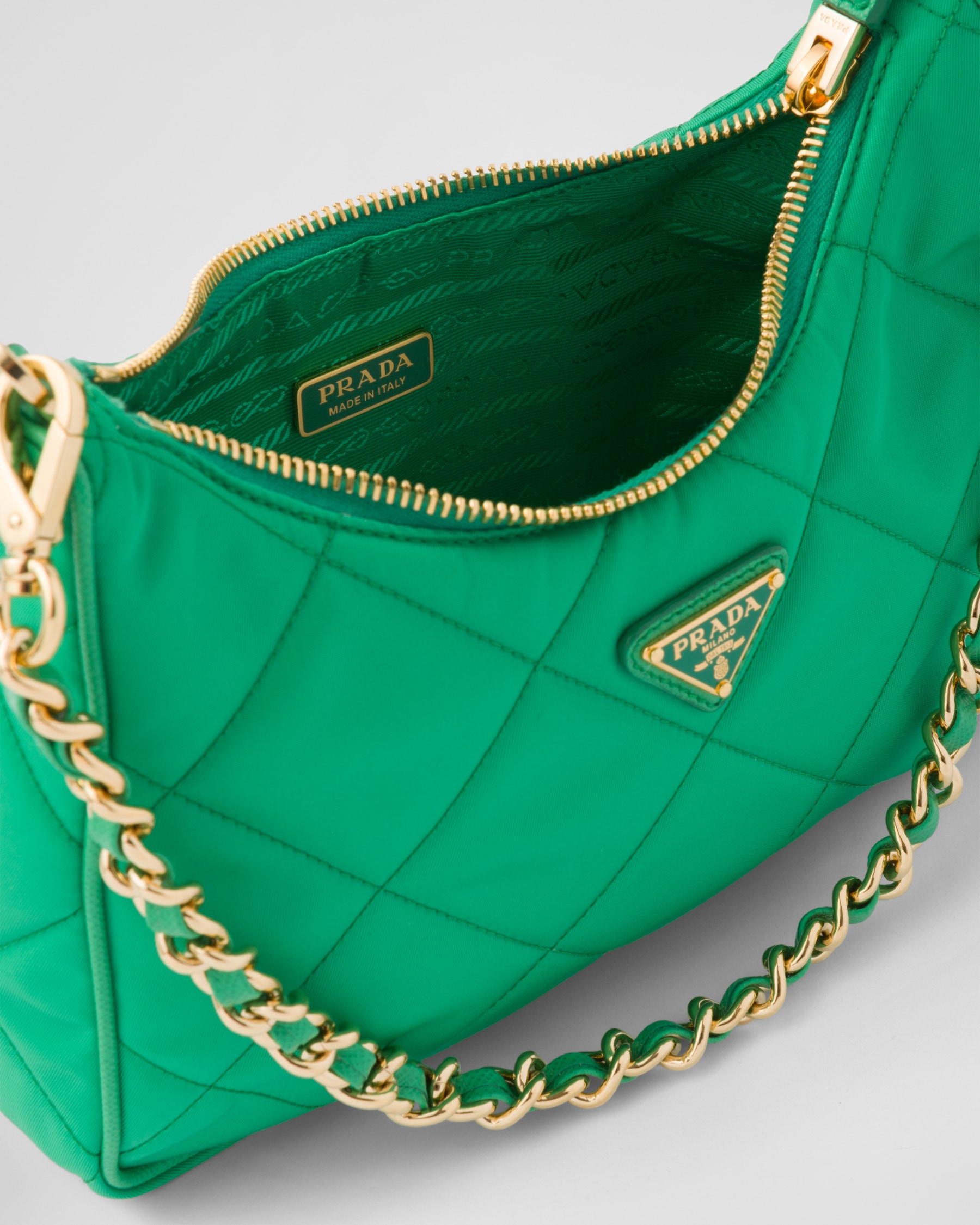 Mint Green Prada Re-edition 1995 Chaîne Re-nylon Mini-bag | PRADA