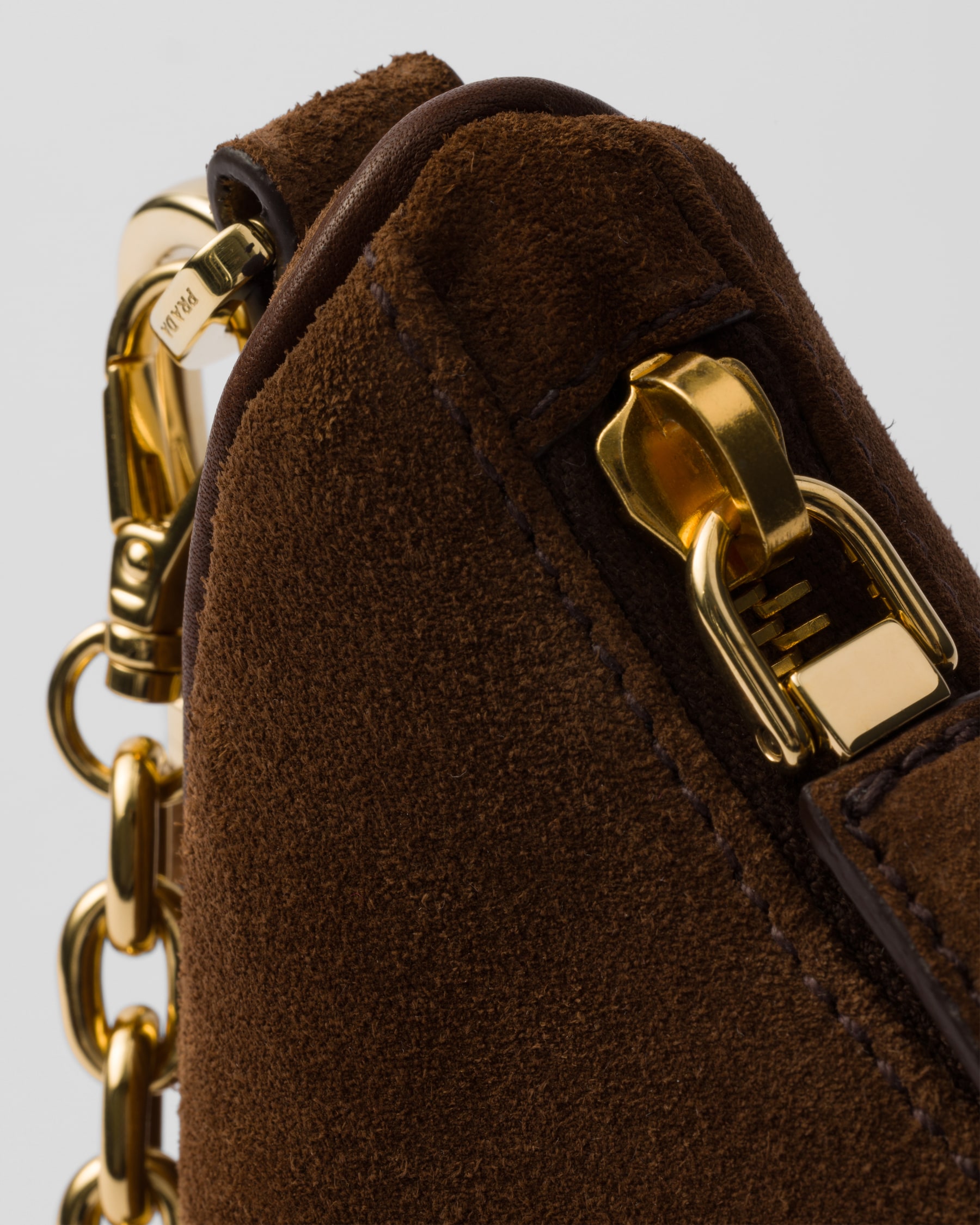 Cocoa Brown Prada Re-edition Suede Mini-bag | PRADA
