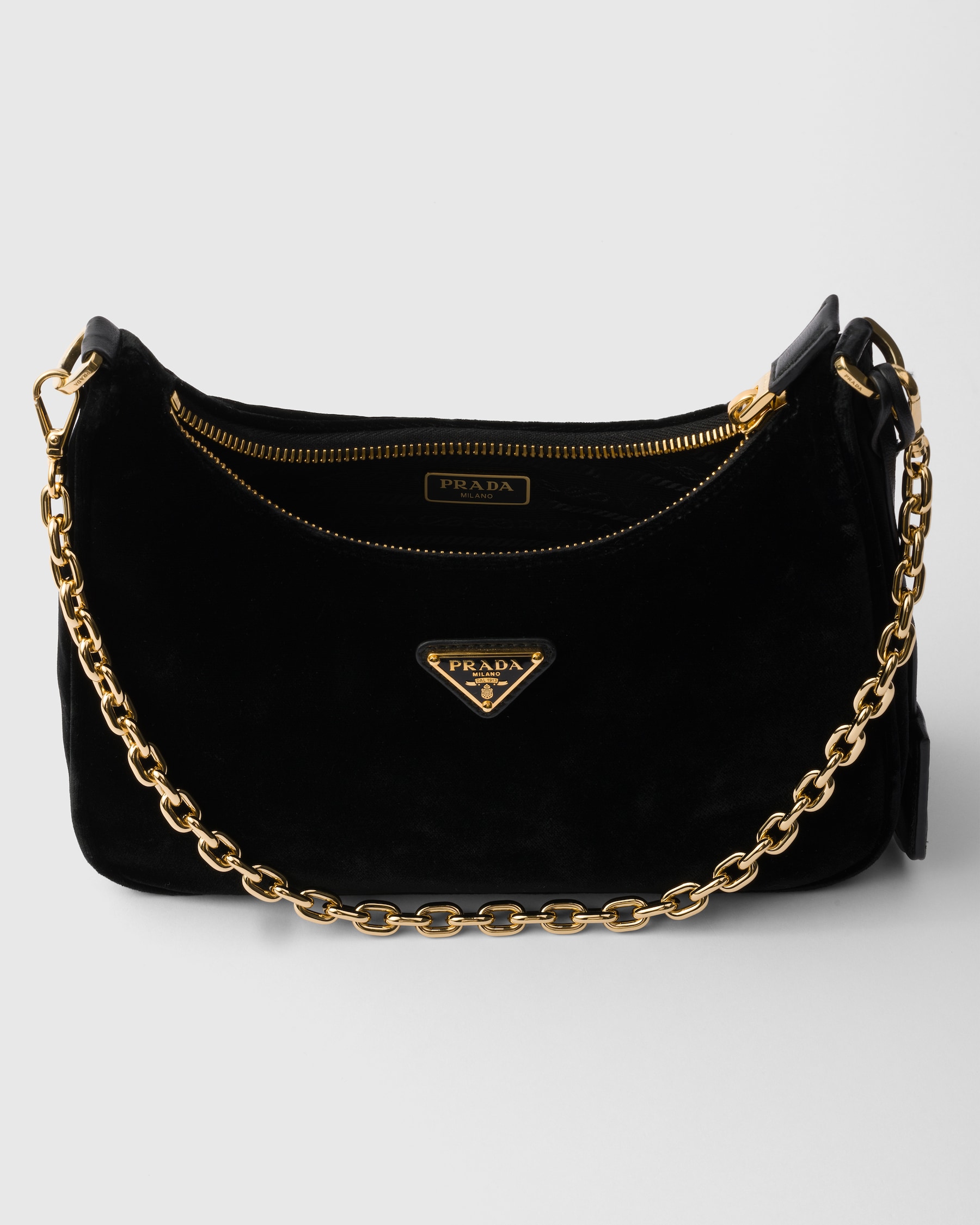 Black Prada Re-edition Velvet Mini-bag | PRADA