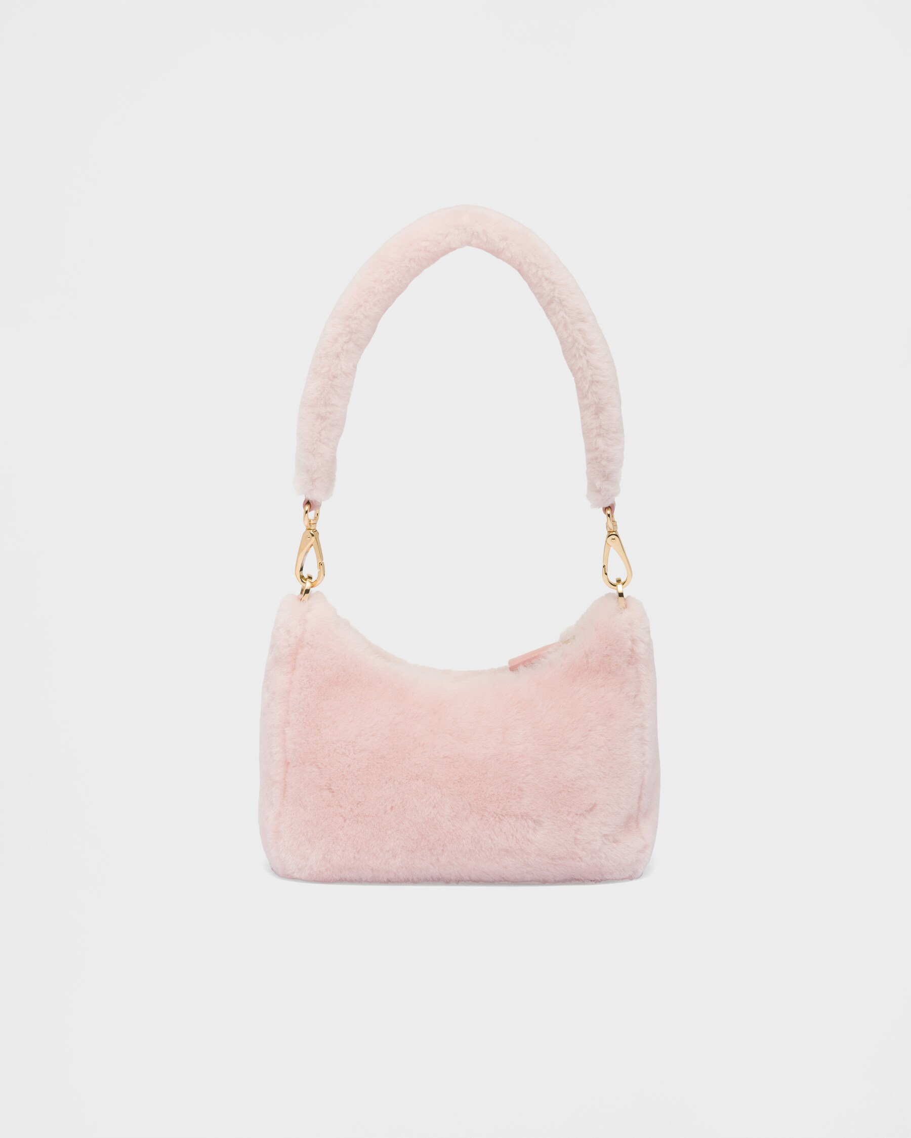 Orchid Pink Prada Re-edition Shearling Mini-bag | PRADA