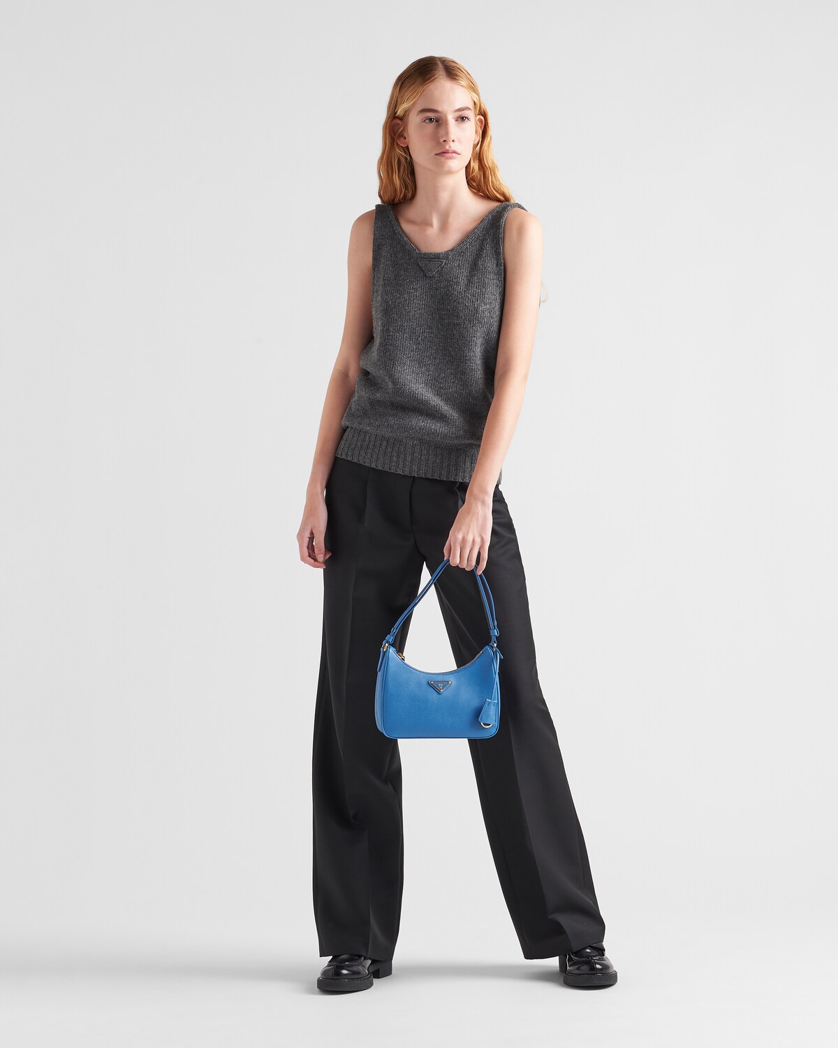 Wave Prada Re-edition Saffiano Leather Mini Bag | PRADA