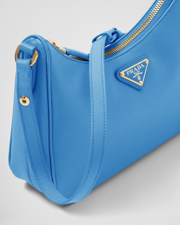 Wave Prada Re-edition Saffiano Leather Mini Bag | PRADA