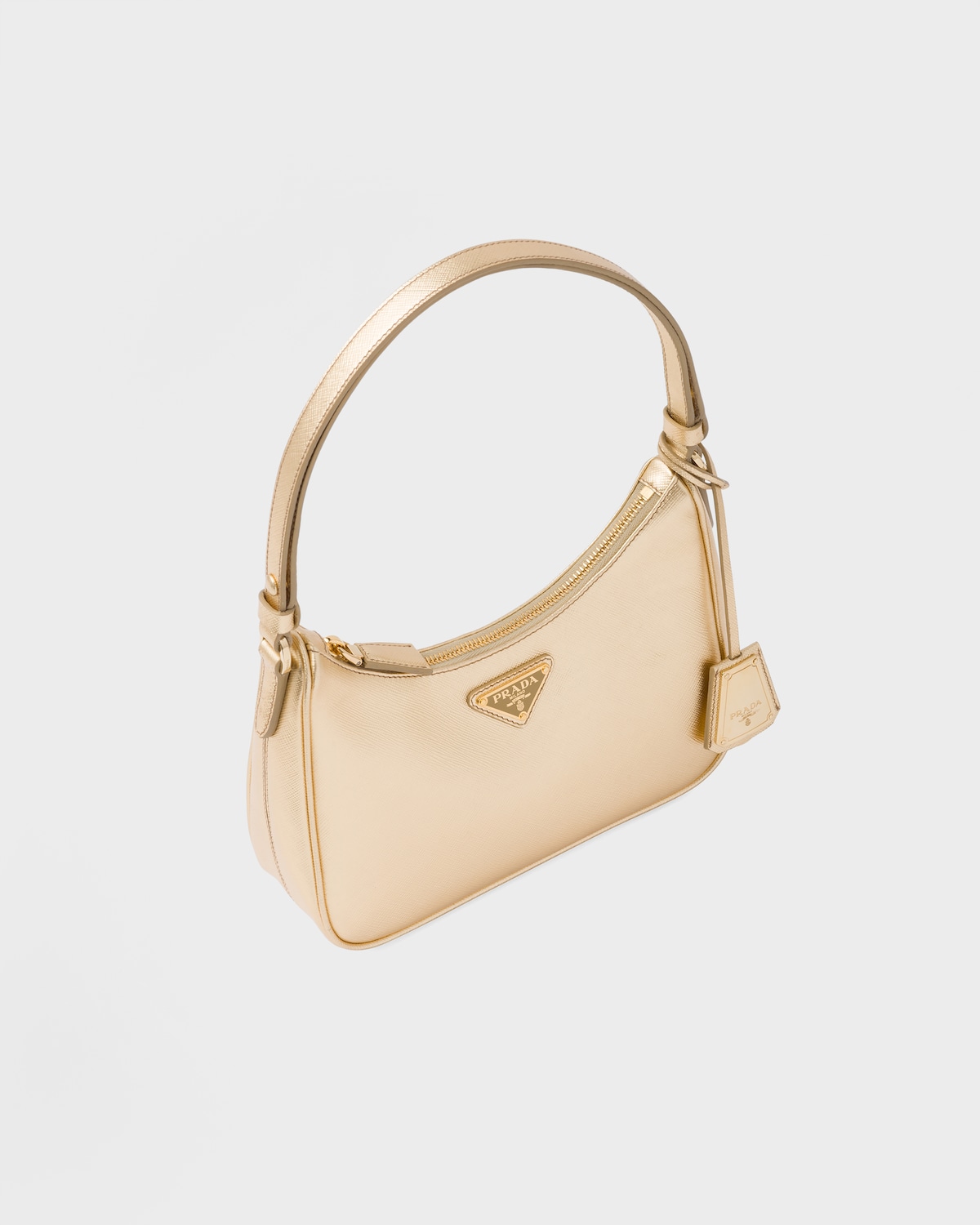 Platinum Prada Re-edition Saffiano Leather Mini-bag | PRADA