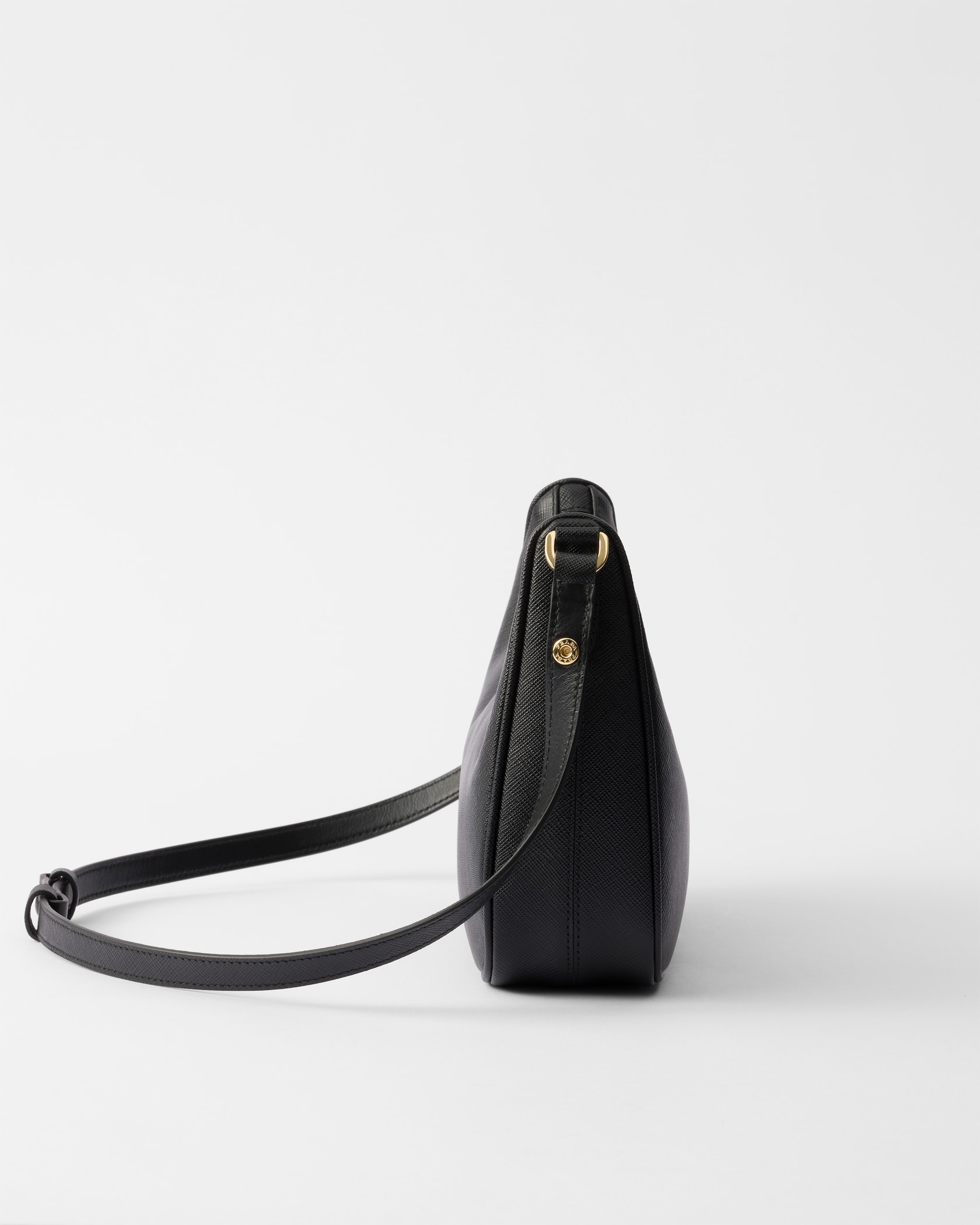 Black Prada Re-edition Saffiano Leather Mini Bag | PRADA