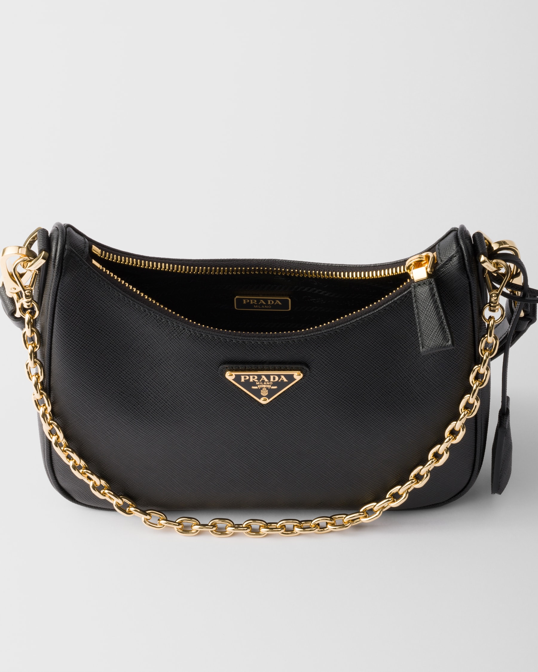 Black Prada Re-edition Saffiano Leather Mini-bag | PRADA