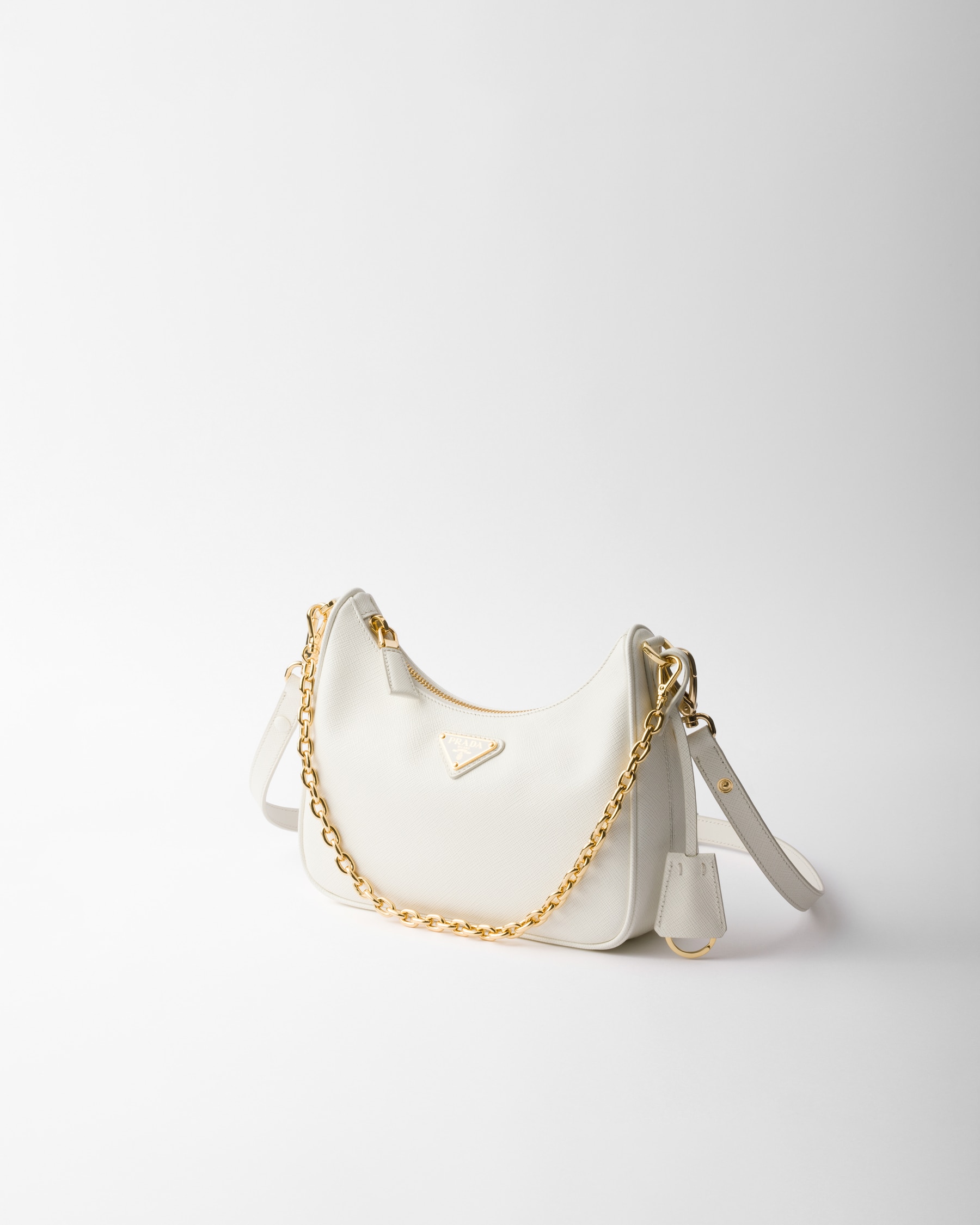 White Prada Re-edition Saffiano Leather Mini-bag | PRADA