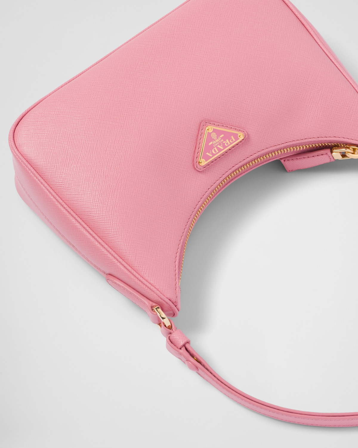 Petal Pink Prada Re-edition Saffiano Leather Mini Bag | PRADA