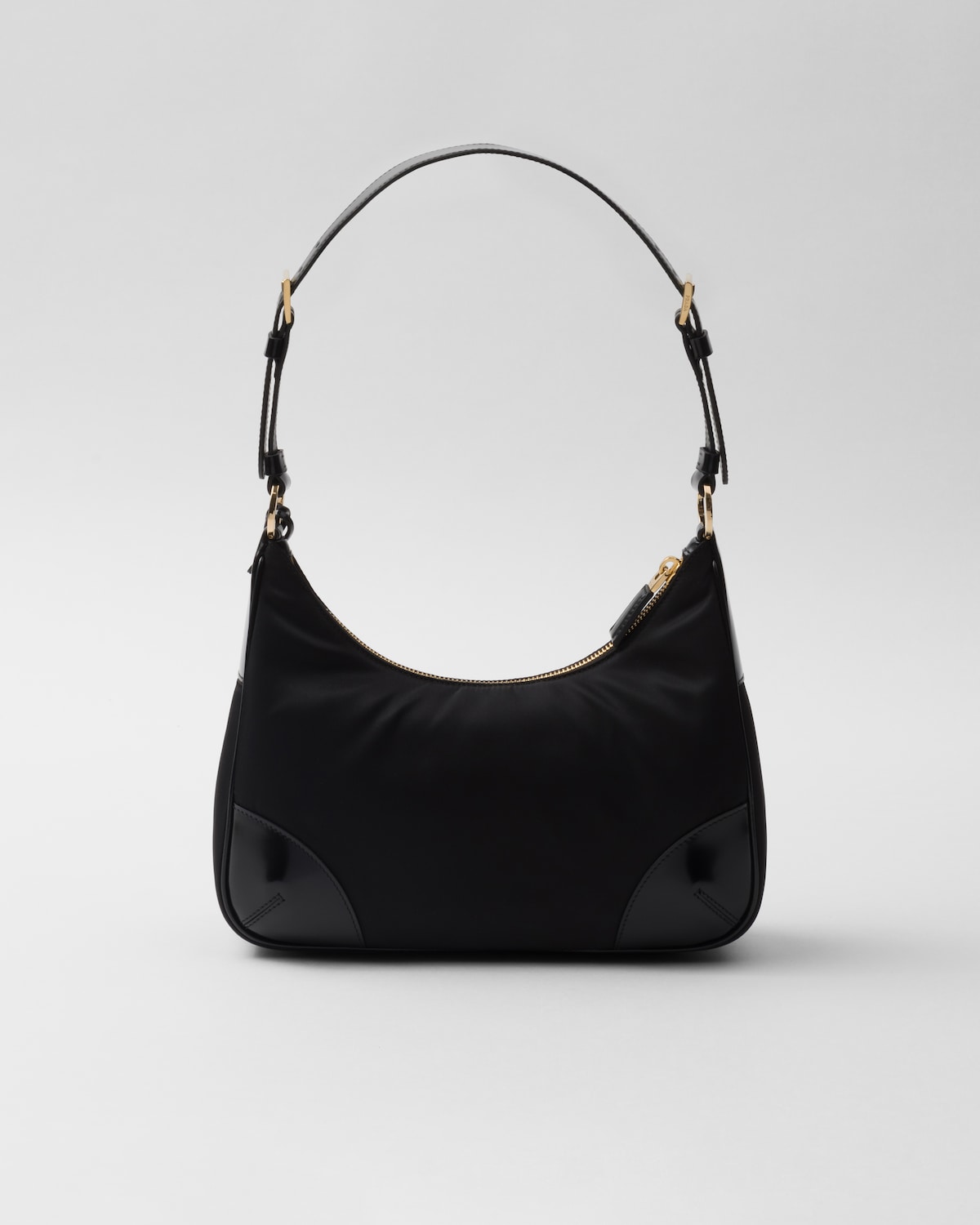 Black Prada Re-edition 2002 Re-nylon And Brushed Leather Shoulder Bag ...
