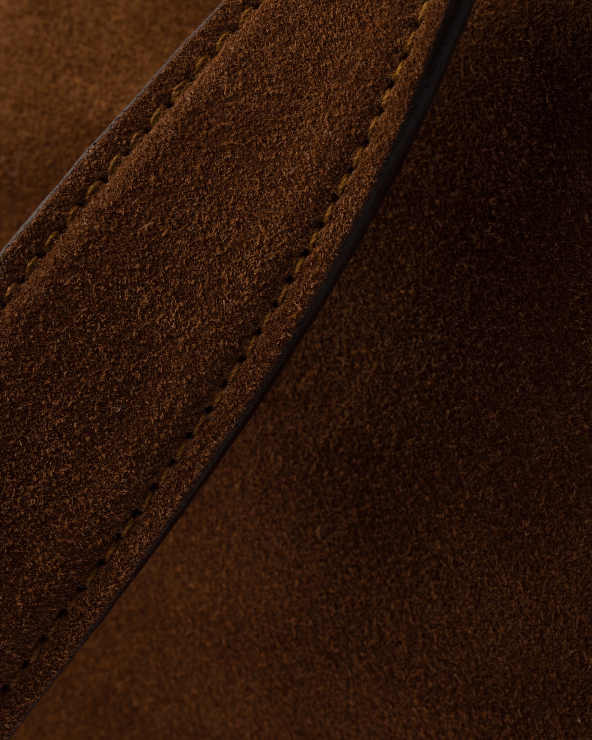 Cocoa Brown Prada Aimée Medium Suede Shoulder Bag | PRADA