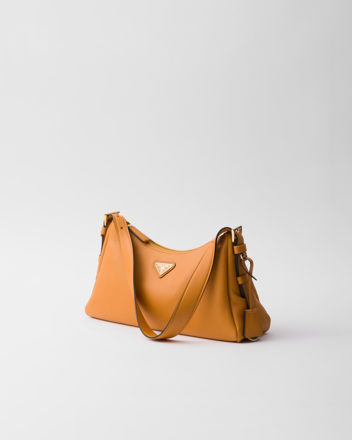 琥珀 Prada Aimée中号皮革单肩包 | PRADA