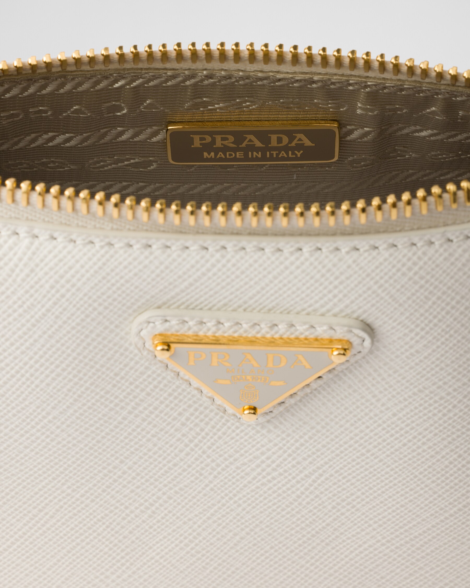 White Saffiano Leather Mini-bag | PRADA