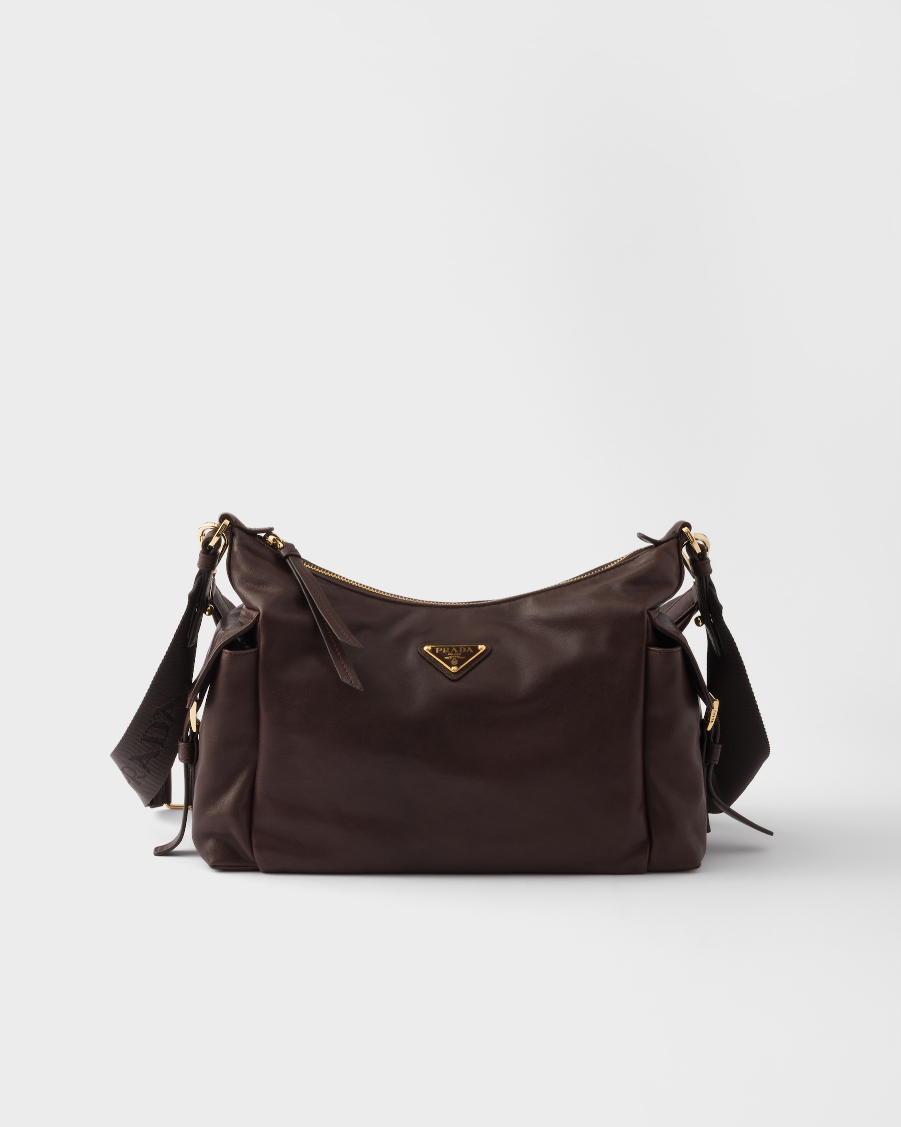 Sienna Prada Explore Large Nappa Leather Bag | PRADA - United Arab Emirates