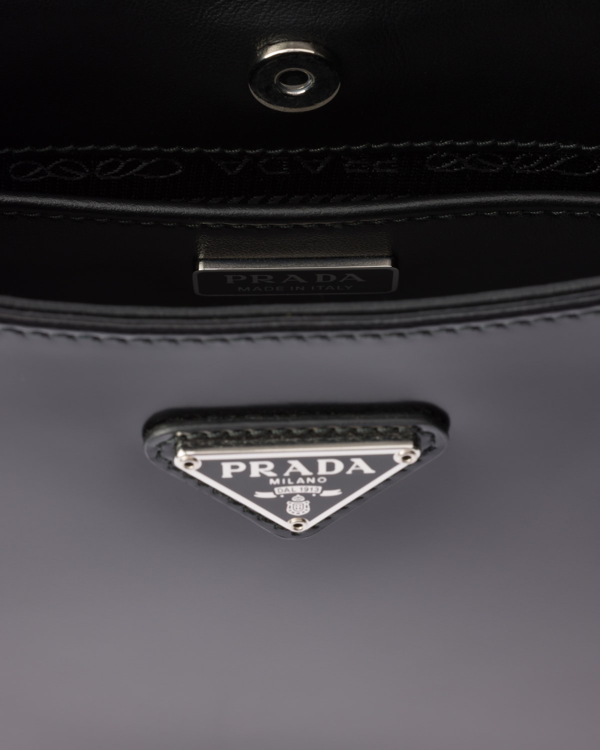 Black Prada Cleo Brushed Leather Shoulder Bag | PRADA - United States