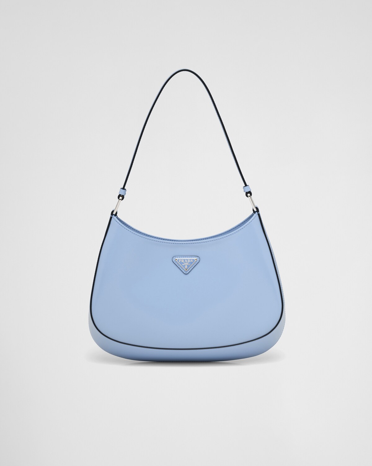 Celeste Prada Cleo Brushed Leather Shoulder Bag | PRADA