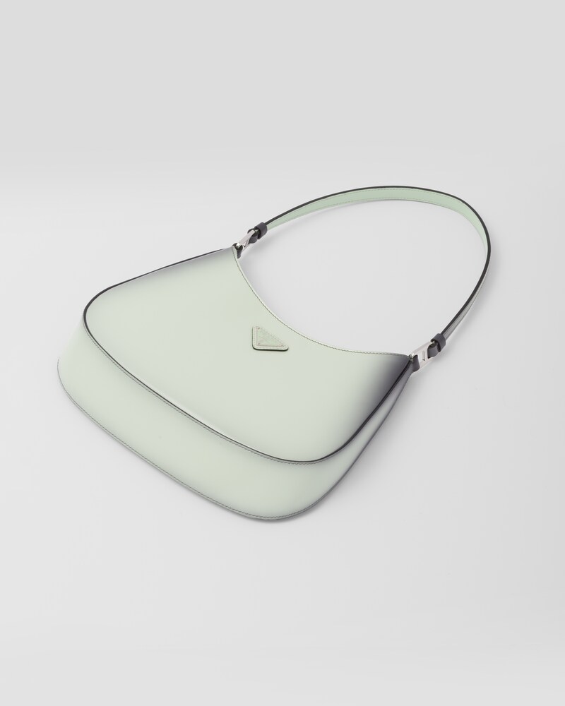 Gradient Aqua Prada Cleo Brushed Leather Shoulder Bag | PRADA